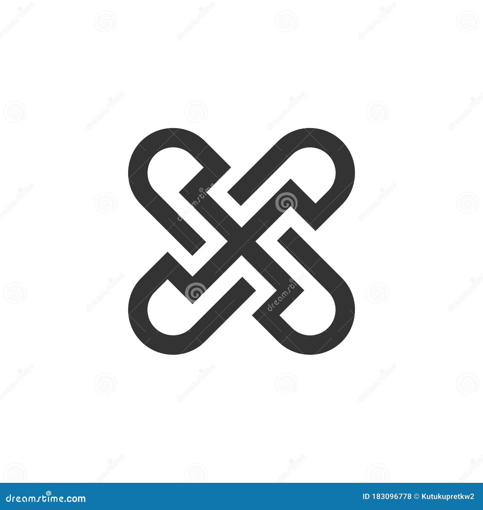 Abstract Cross Decorative Logo Template Illustration Design. Vector EPS ...