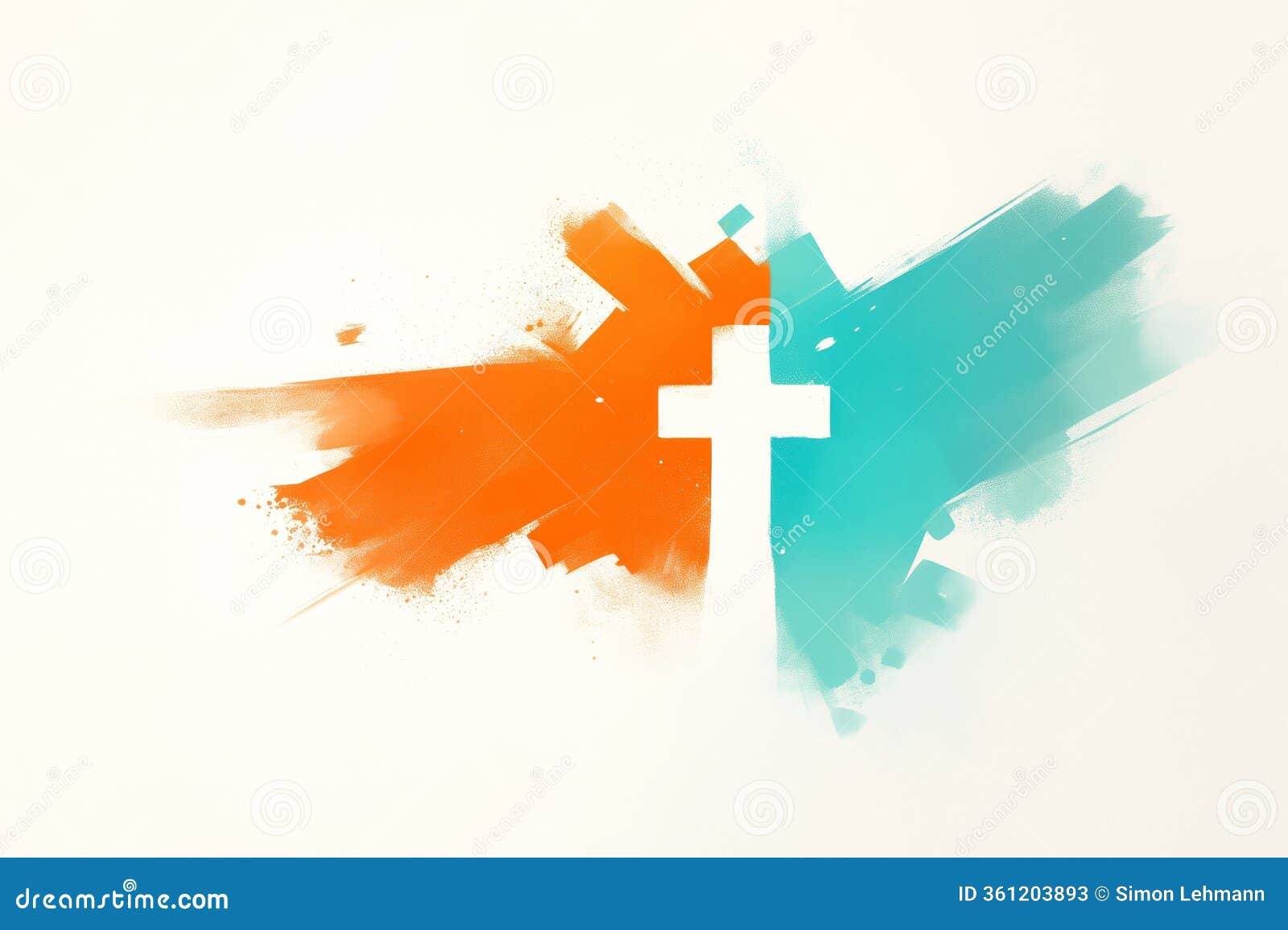 Abstract cross design stock illustration. Illustration of faith - 361203893