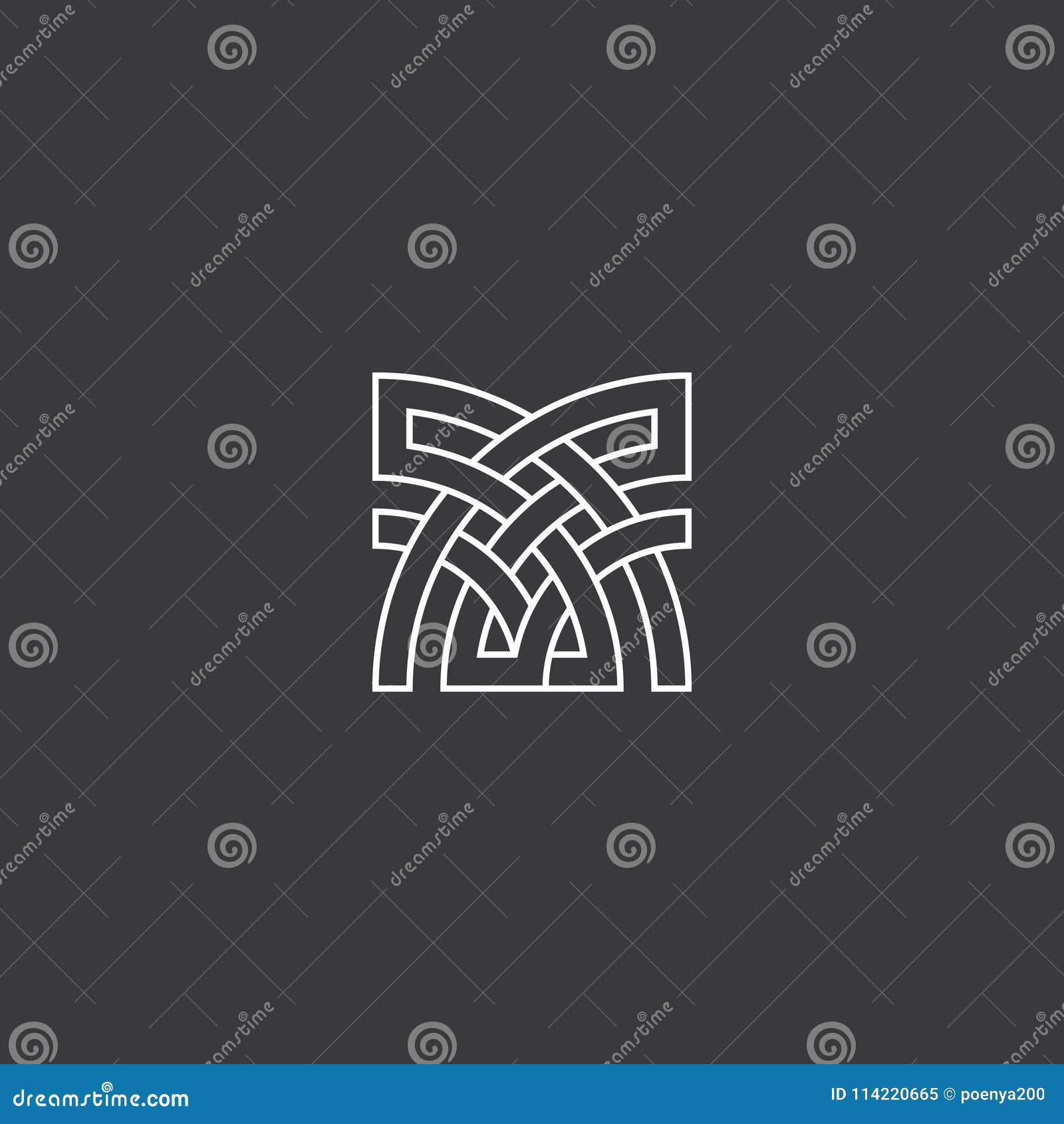 Abstract Cross Element for Architecture or Business Logo. Symbol ...
