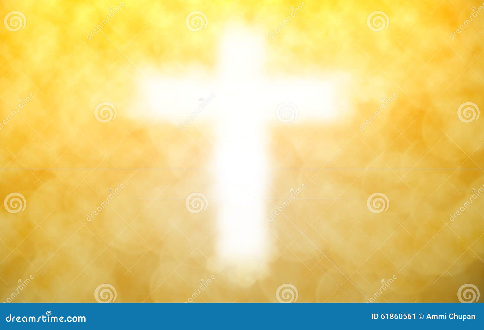 Abstract Cross On Gold Background Stock Illustration - Image: 61860561