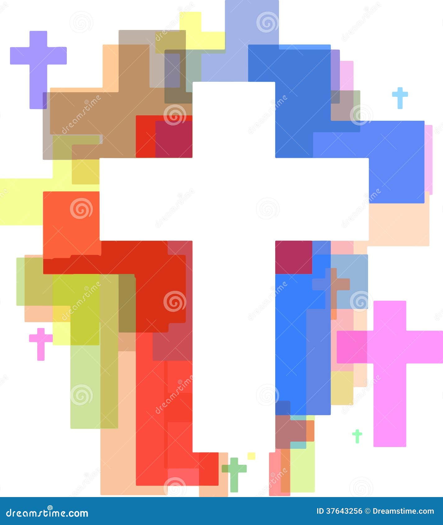 Abstract Cross stock vector. Illustration of drawings - 37643256