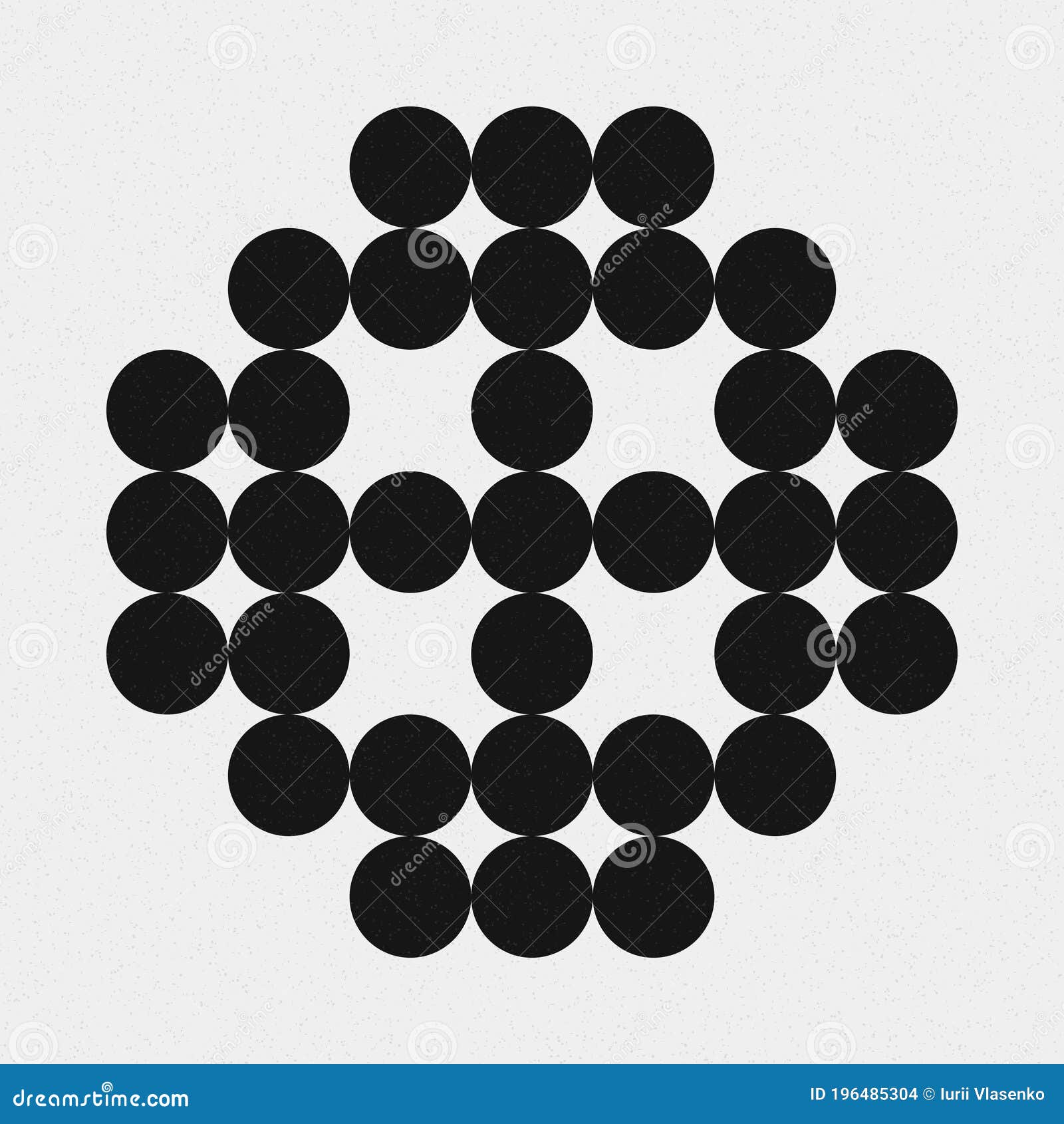 Abstract Cross Pattern Dots Logo Generative Computational Art ...