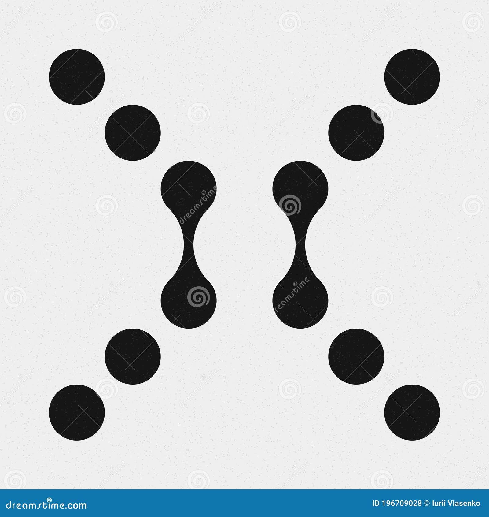 Abstract Cross Pattern Dots Logo Generative Computational Art ...