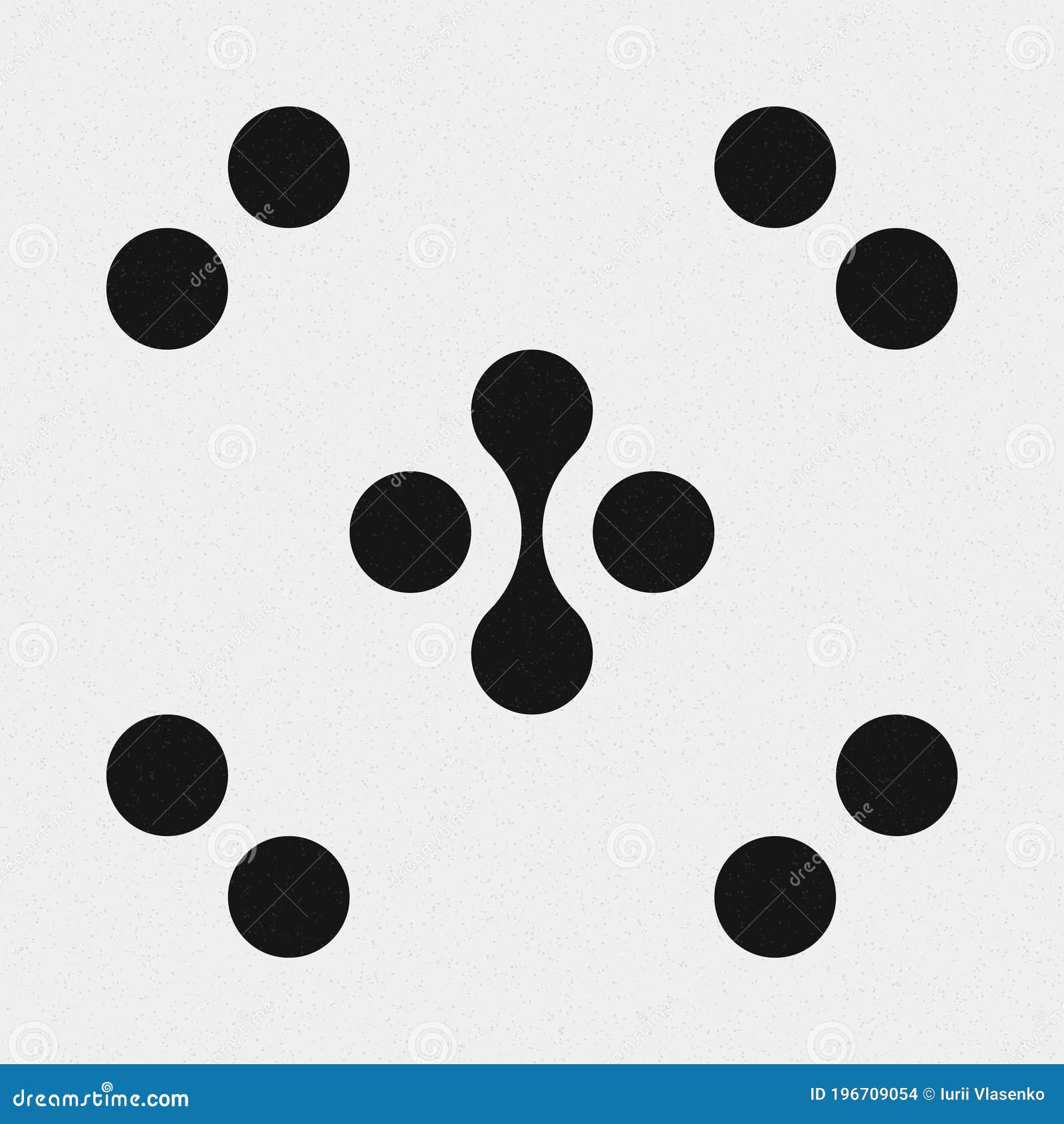 Abstract Cross Pattern Dots Logo Generative Computational Art ...