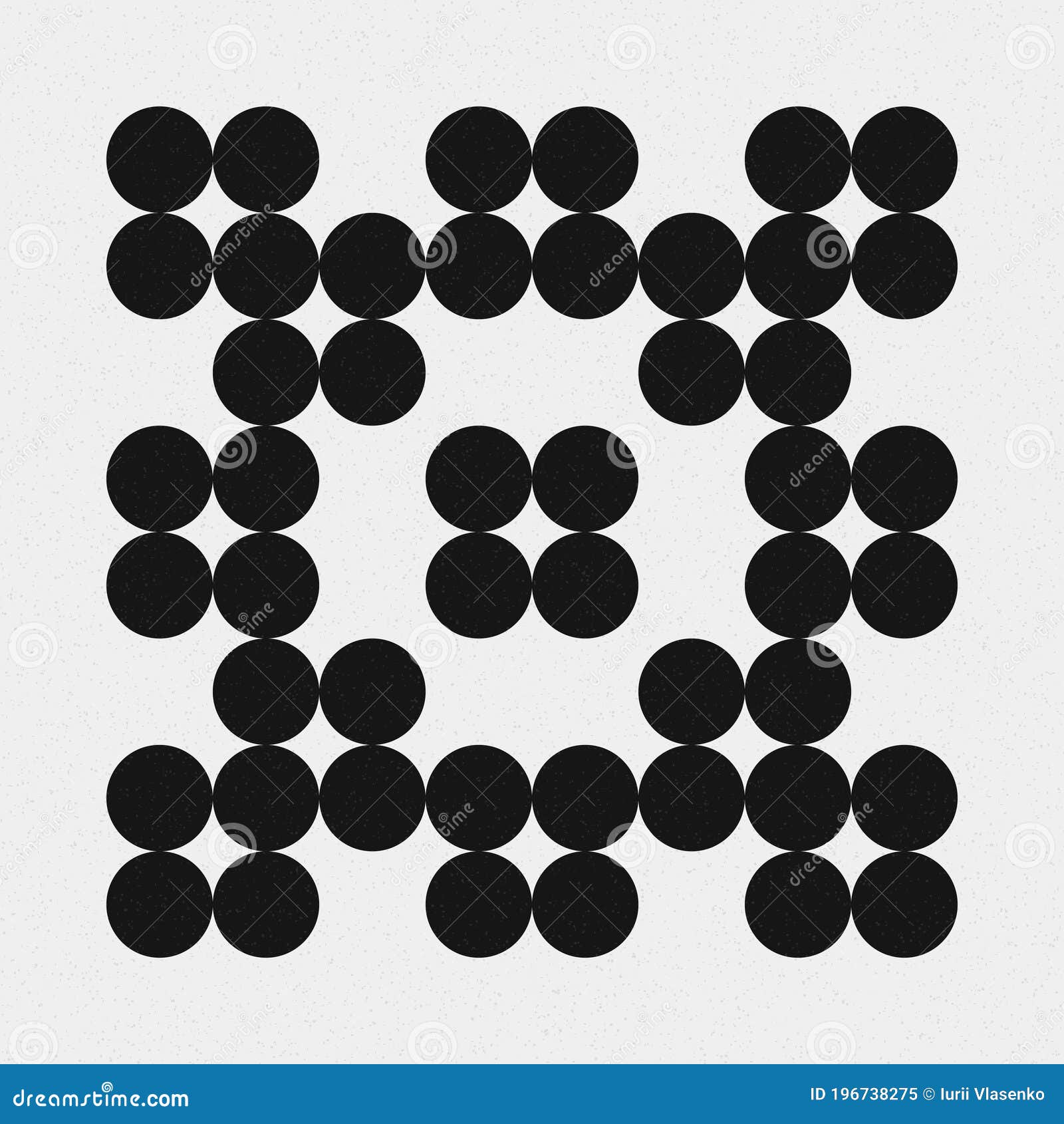 Abstract Cross Pattern Dots Logo Generative Computational Art ...