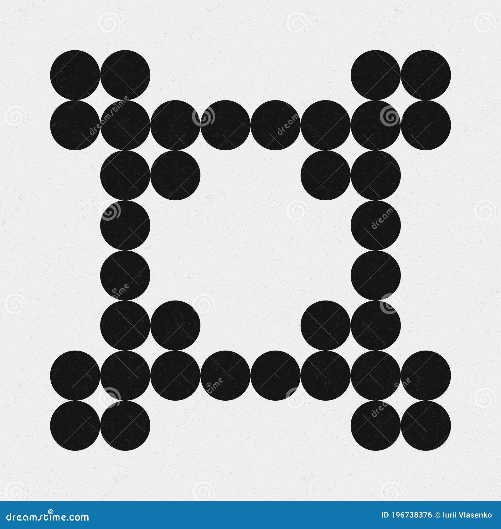 Abstract Cross Pattern Dots Logo Generative Computational Art ...