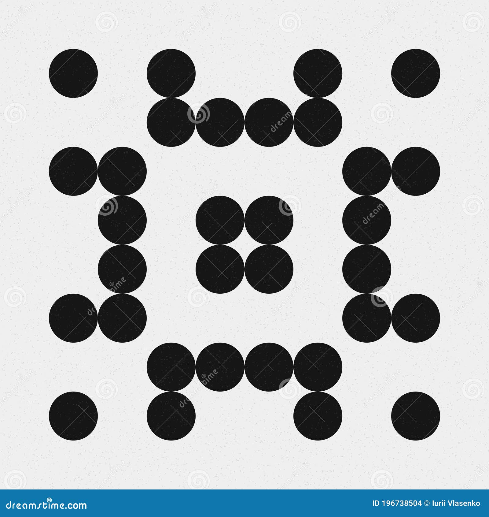 Abstract Cross Pattern Dots Logo Generative Computational Art ...