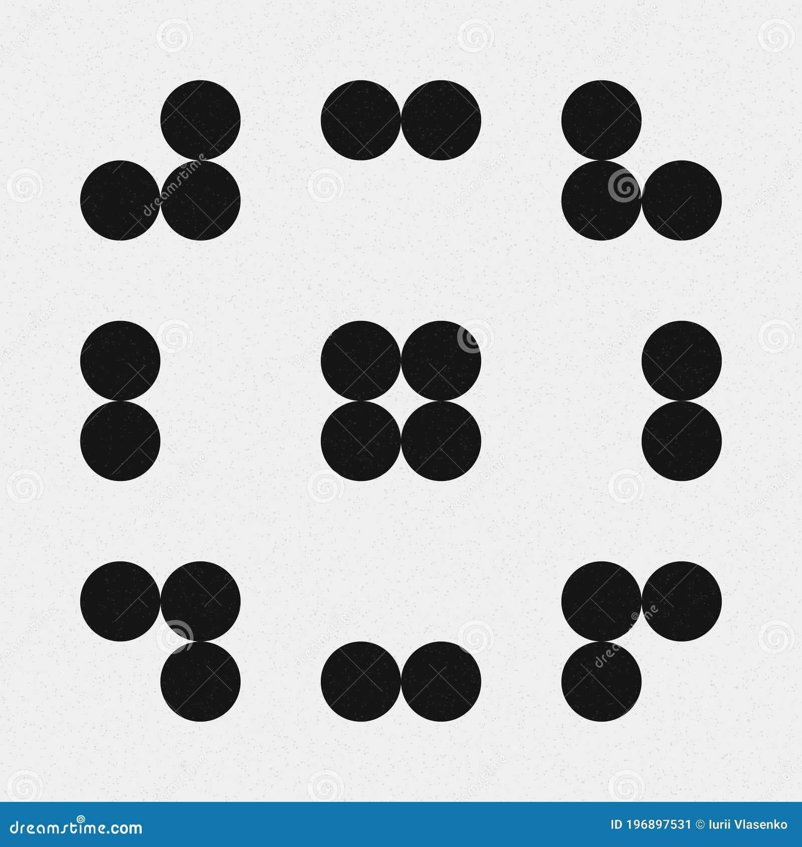 Abstract Cross Pattern Dots Logo Generative Computational Art ...