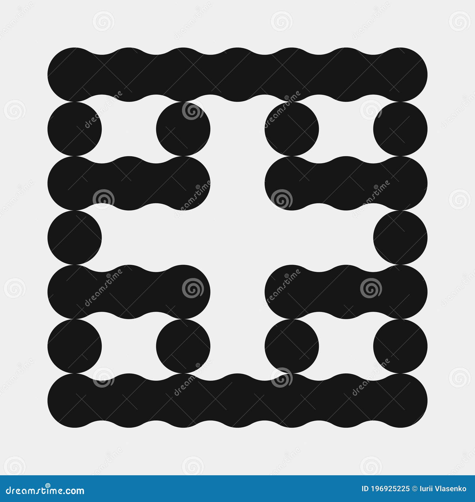 Abstract Cross Pattern Dots Logo Generative Computational Art ...