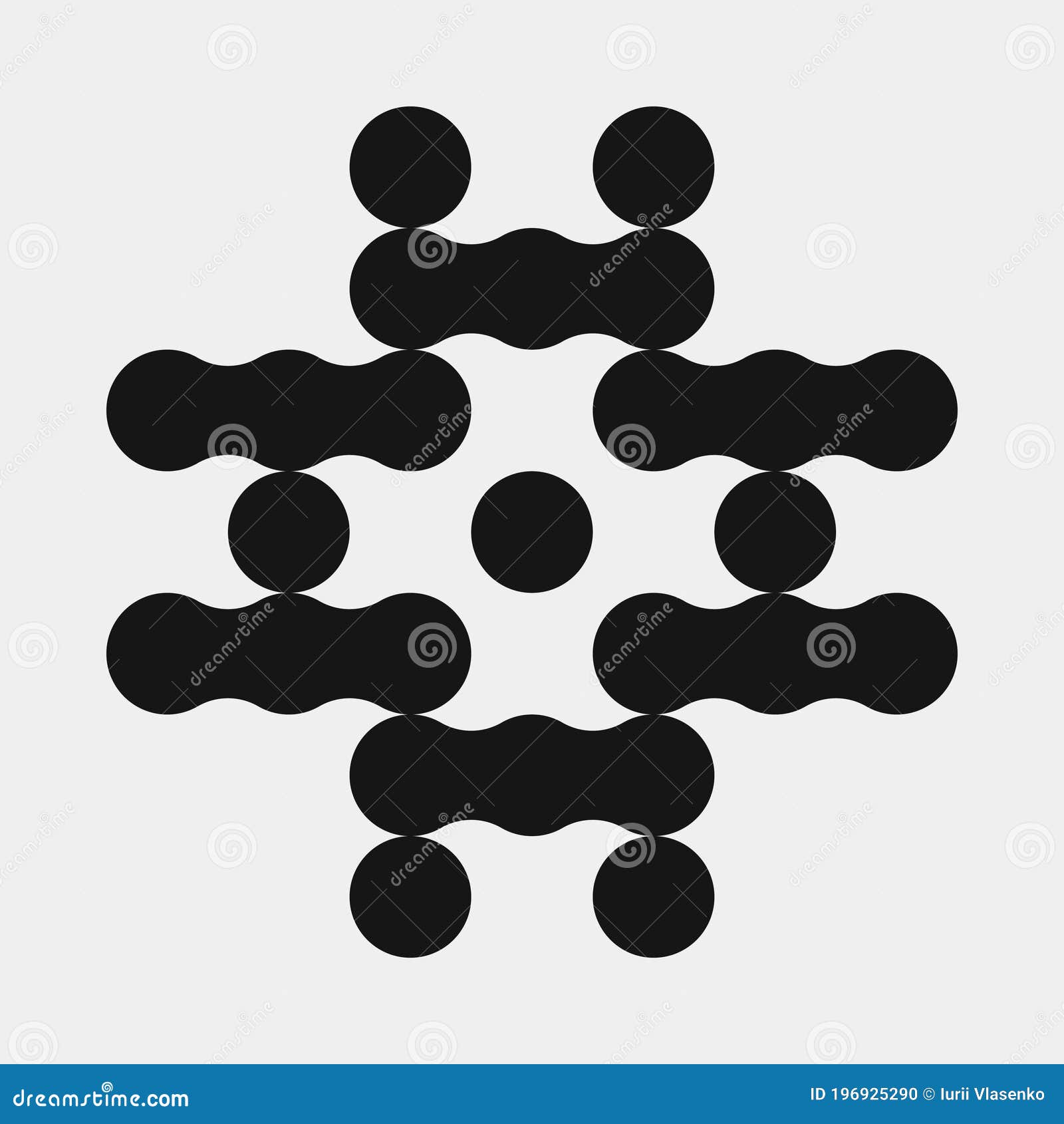 Abstract Cross Pattern Dots Logo Generative Computational Art ...