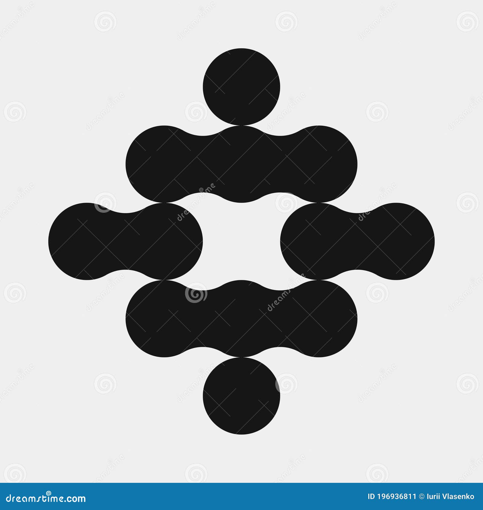 Abstract Cross Pattern Dots Logo Generative Computational Art ...