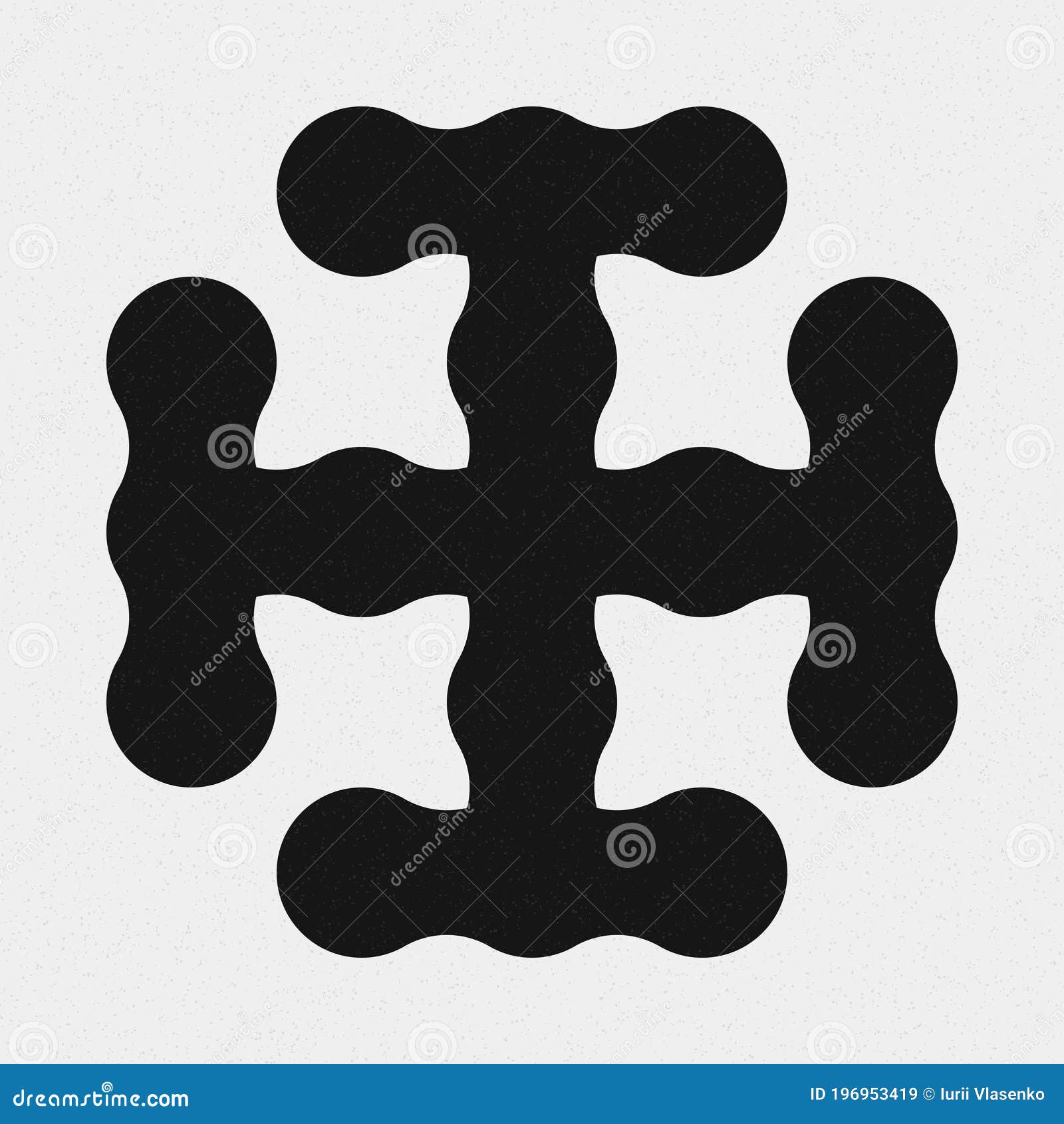 Abstract Cross Pattern Dots Logo Generative Computational Art ...