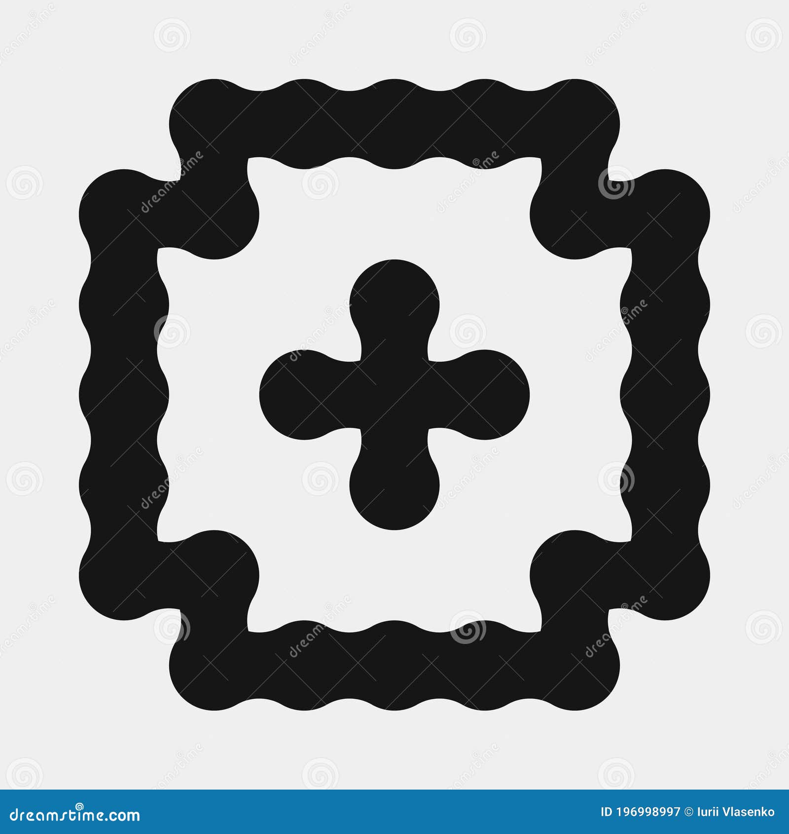 Abstract Cross Pattern Dots Logo Generative Computational Art ...