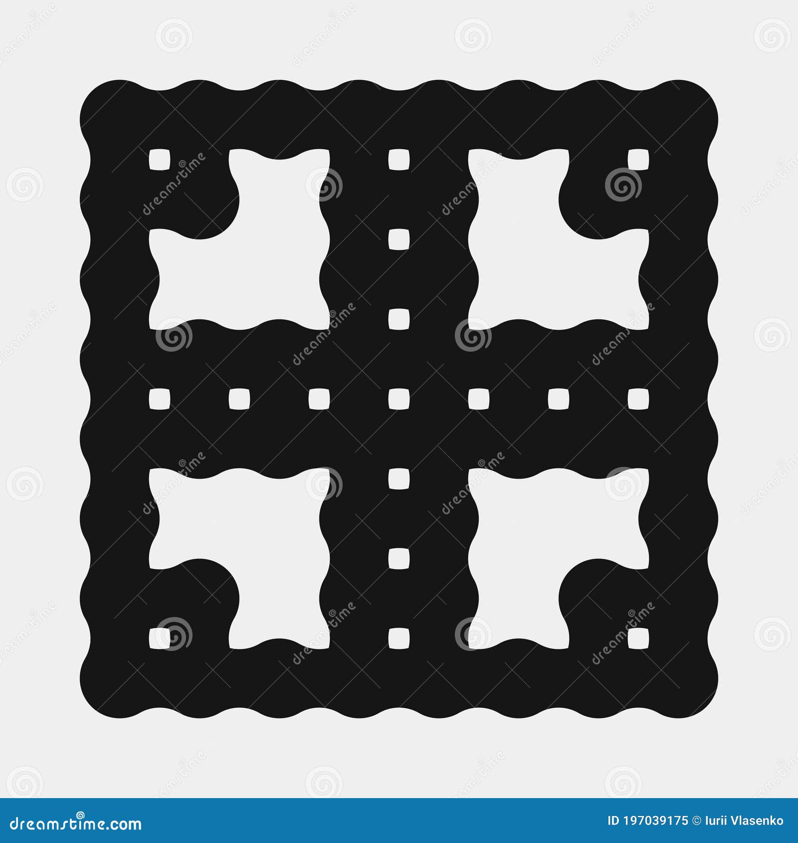 Abstract Cross Pattern Dots Logo Generative Computational Art ...