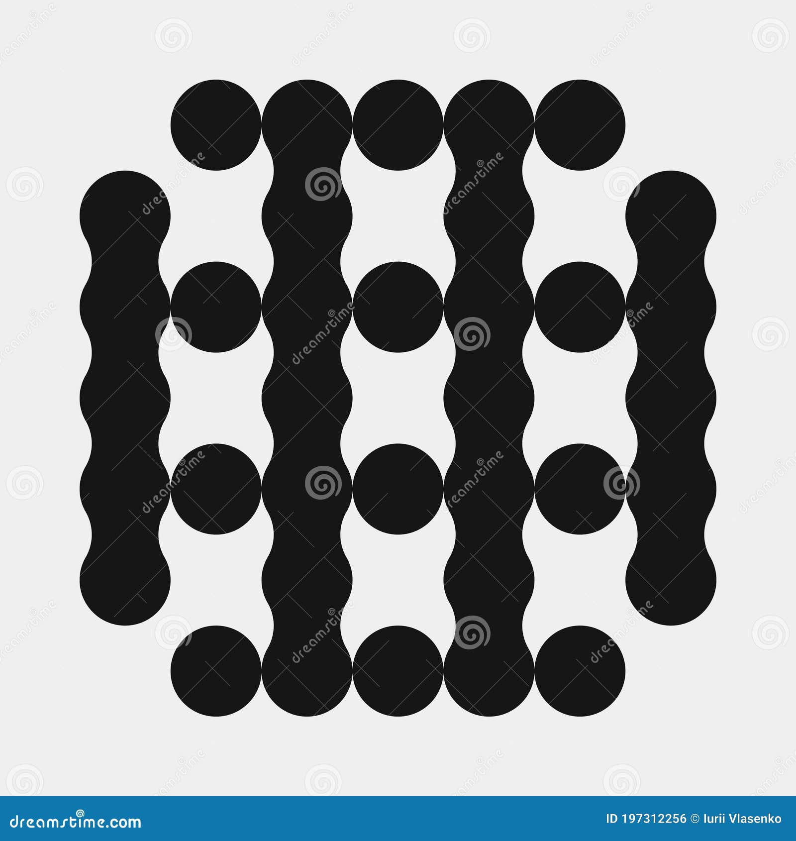 Abstract Cross Pattern Dots Logo Generative Computational Art ...