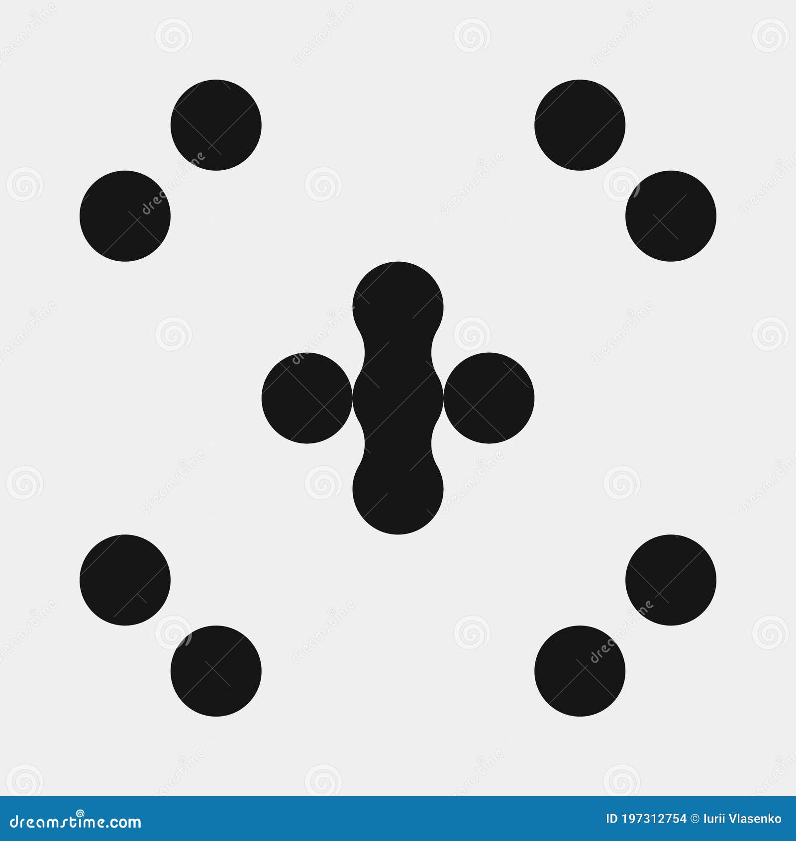 Abstract Cross Pattern Dots Logo Generative Computational Art ...