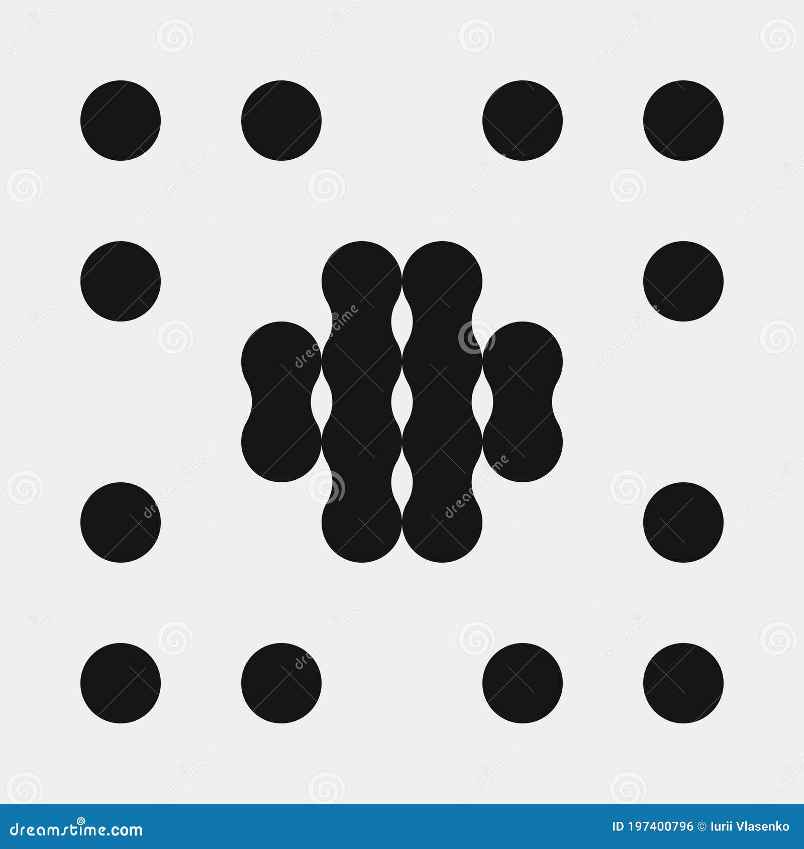 Abstract Cross Pattern Dots Logo Generative Computational Art ...