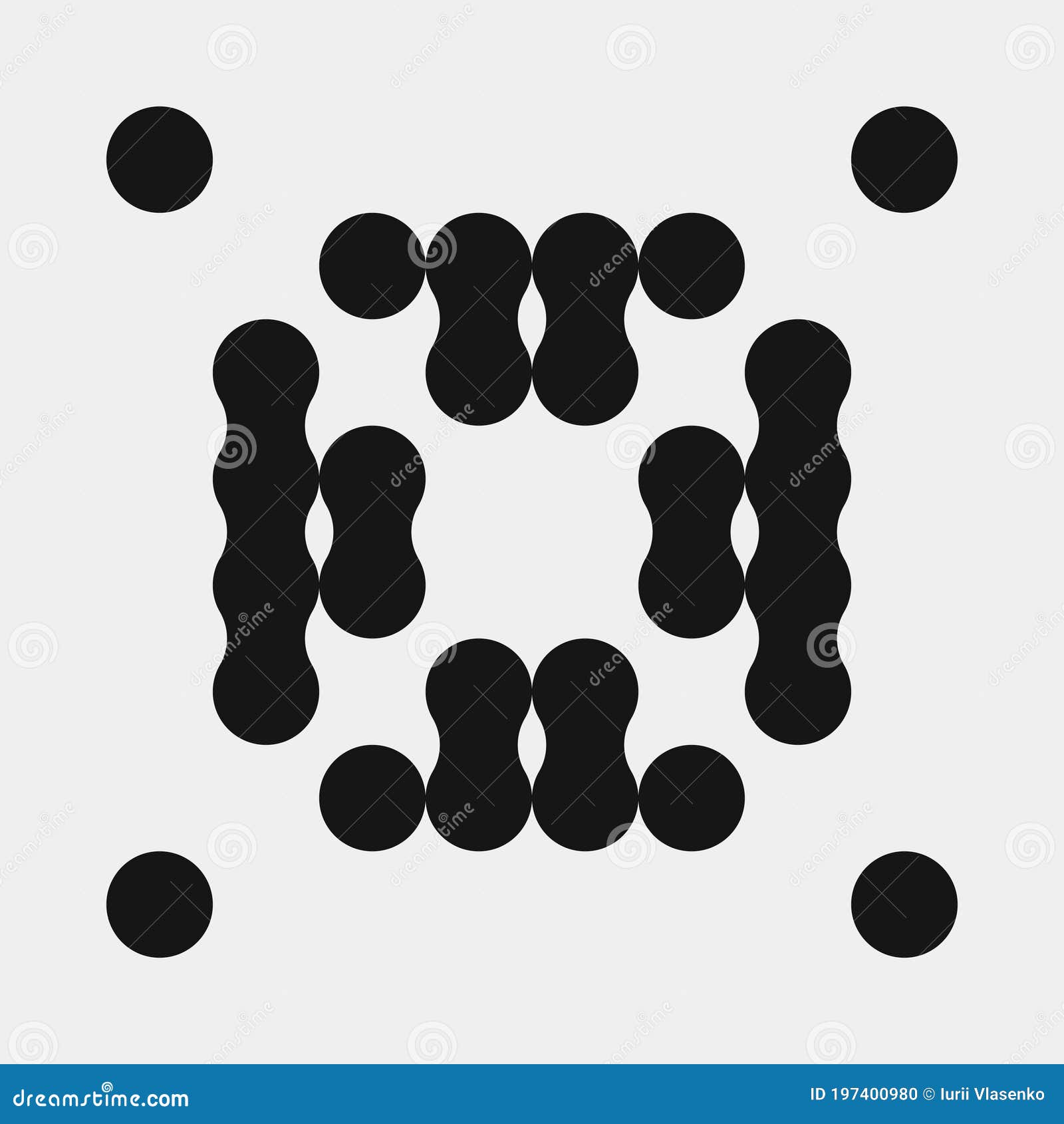 Abstract Cross Pattern Dots Logo Generative Computational Art ...