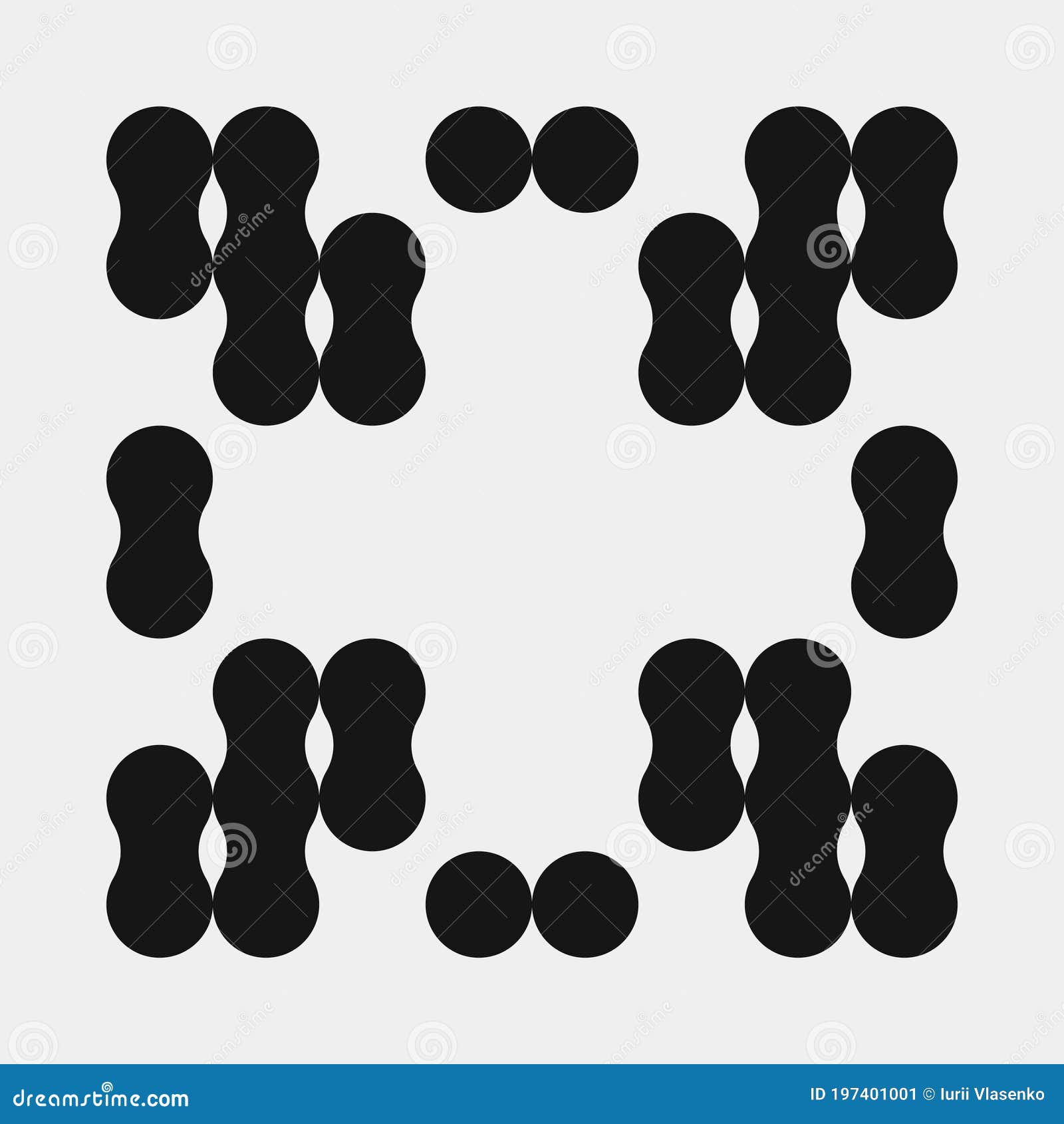 Abstract Cross Pattern Dots Logo Generative Computational Art ...