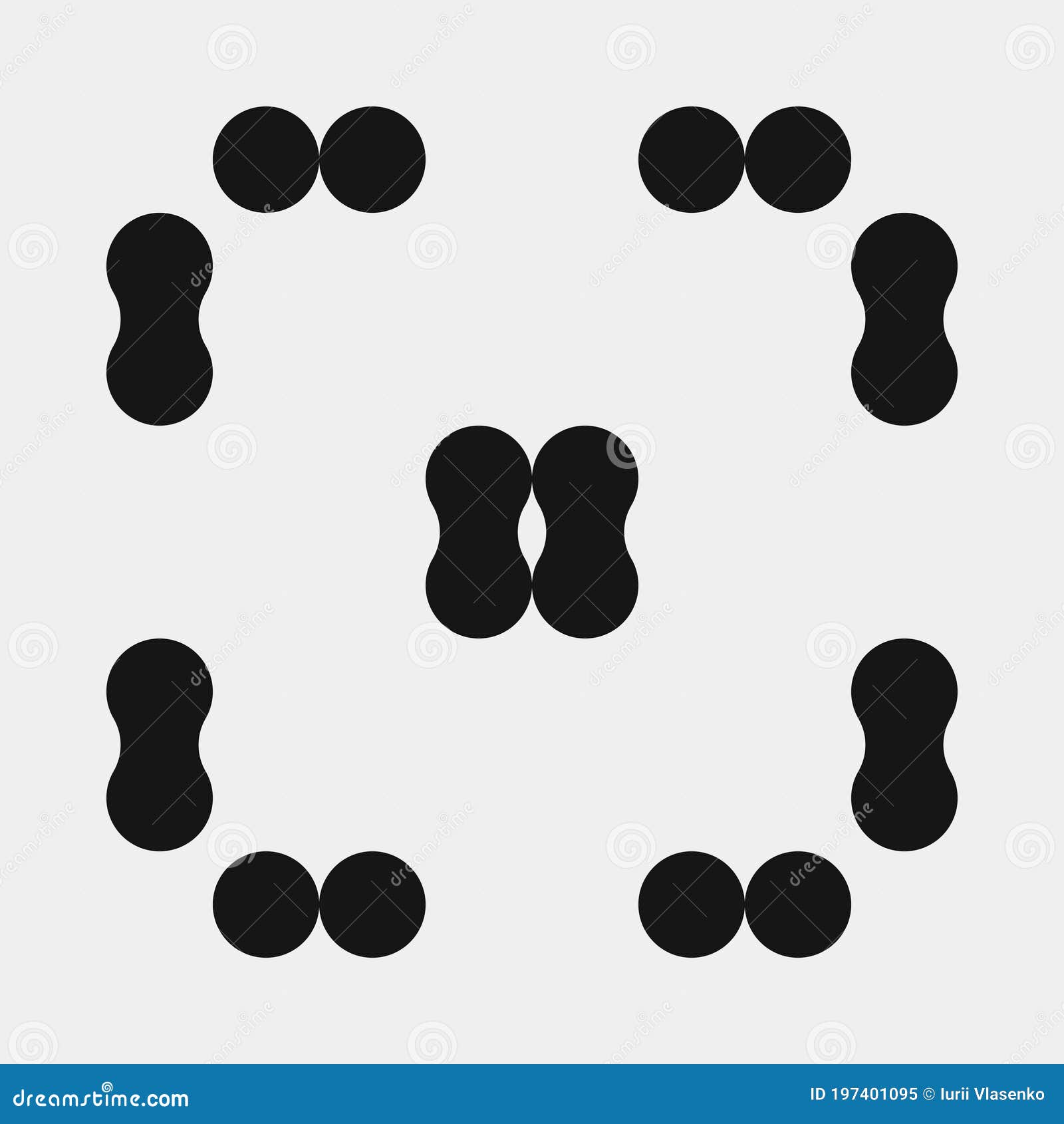 Abstract Cross Pattern Dots Logo Generative Computational Art ...