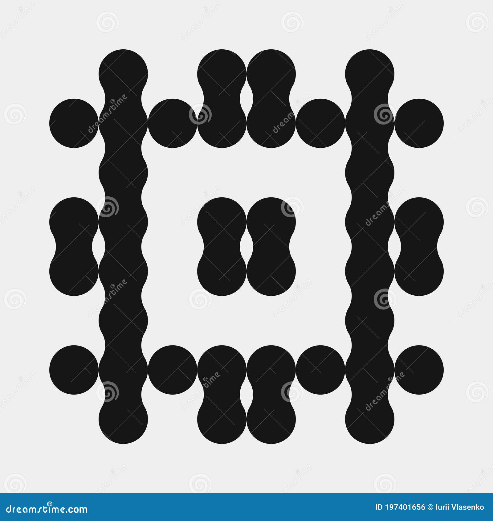 Abstract Cross Pattern Dots Logo Generative Computational Art ...