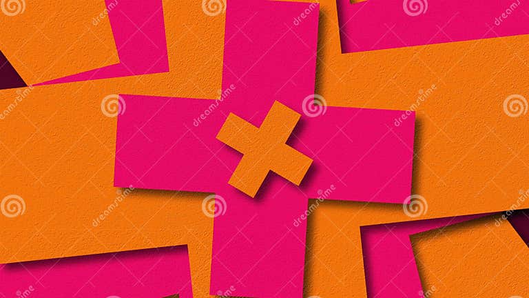 Abstract cross shapes stock illustration. Illustration of animated ...