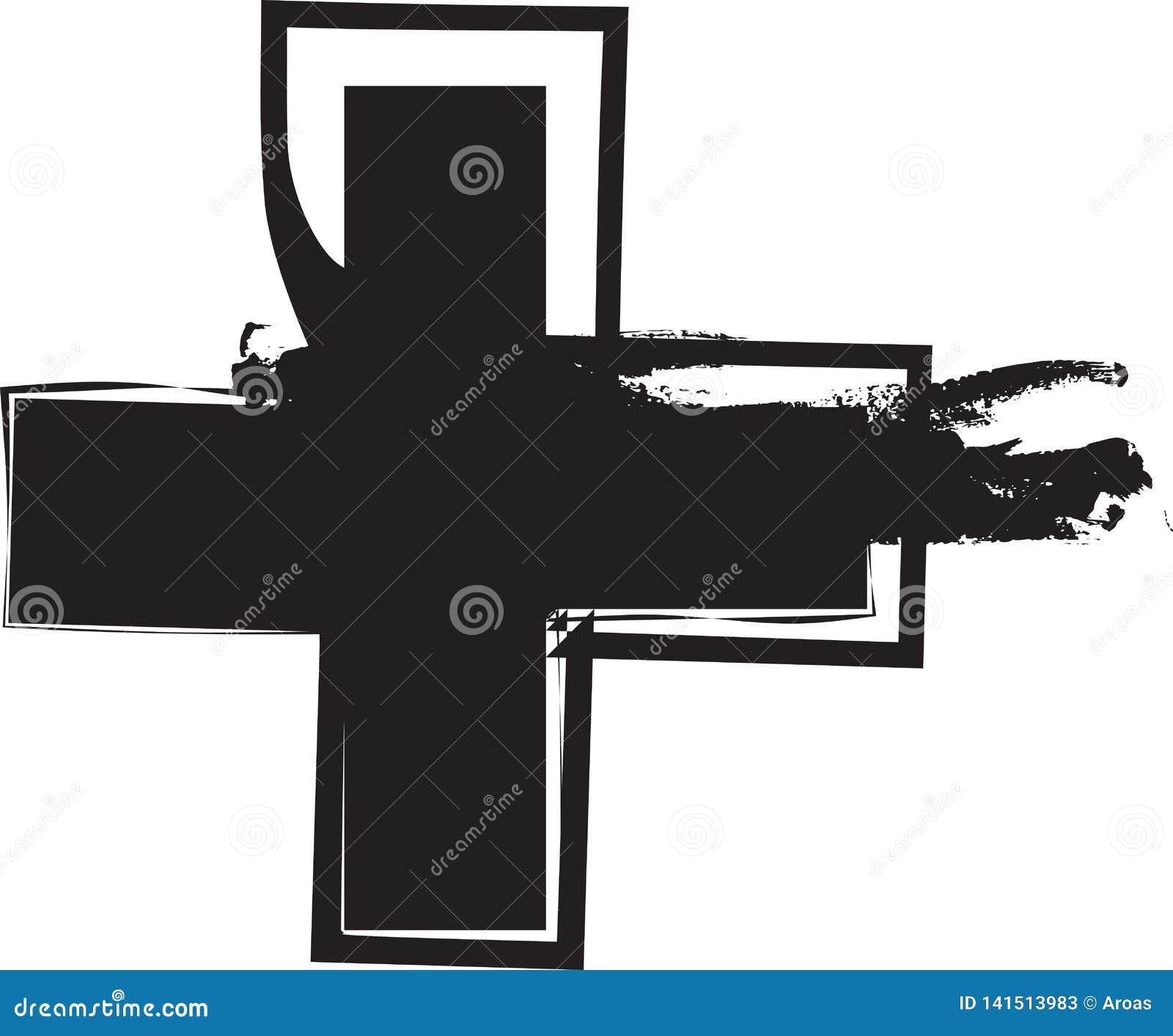 Abstract cross Symbol stock vector. Illustration of arithmetic - 141513983