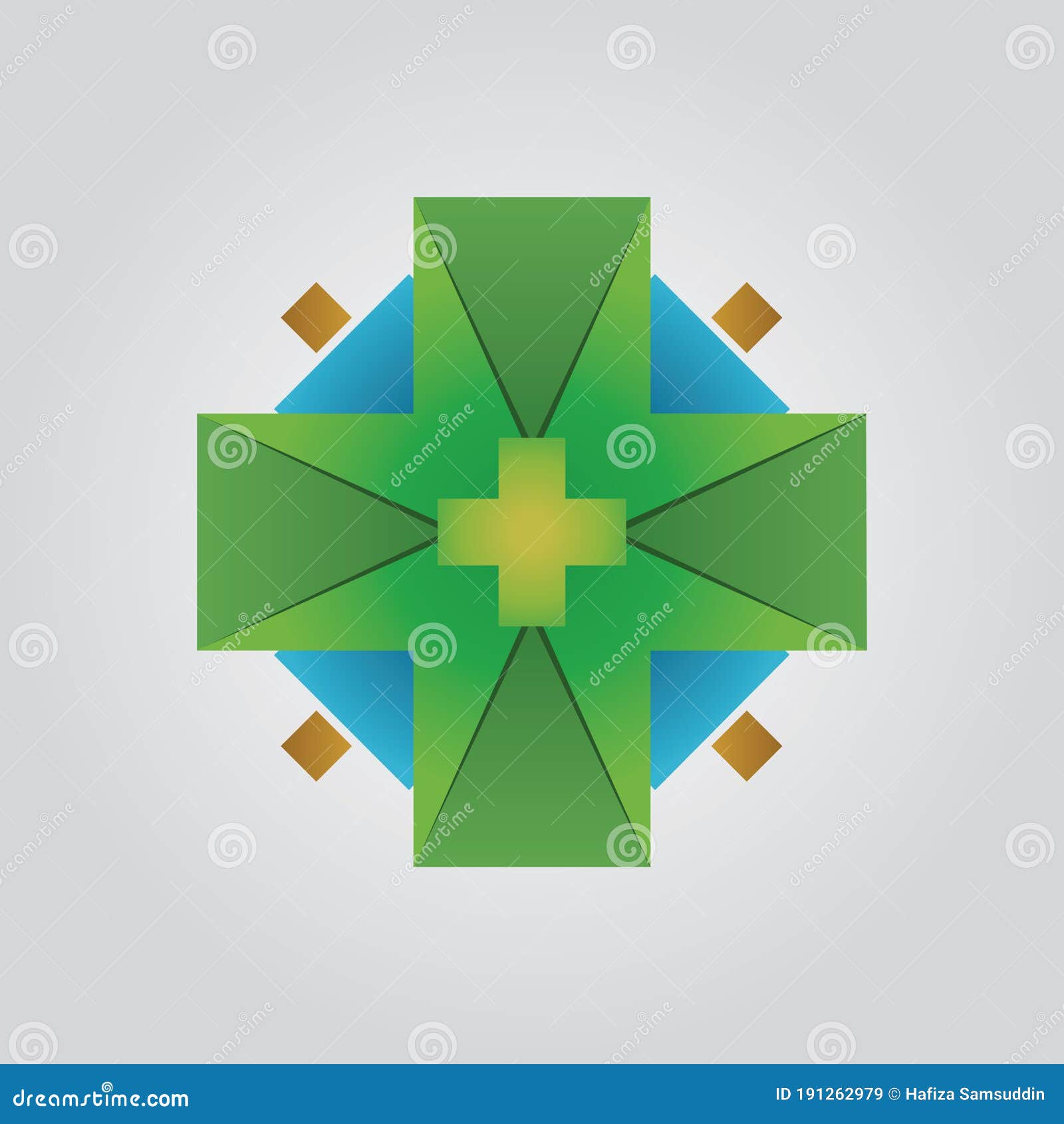 Abstract Cross. Vector Illustration Decorative Design Stock Vector ...