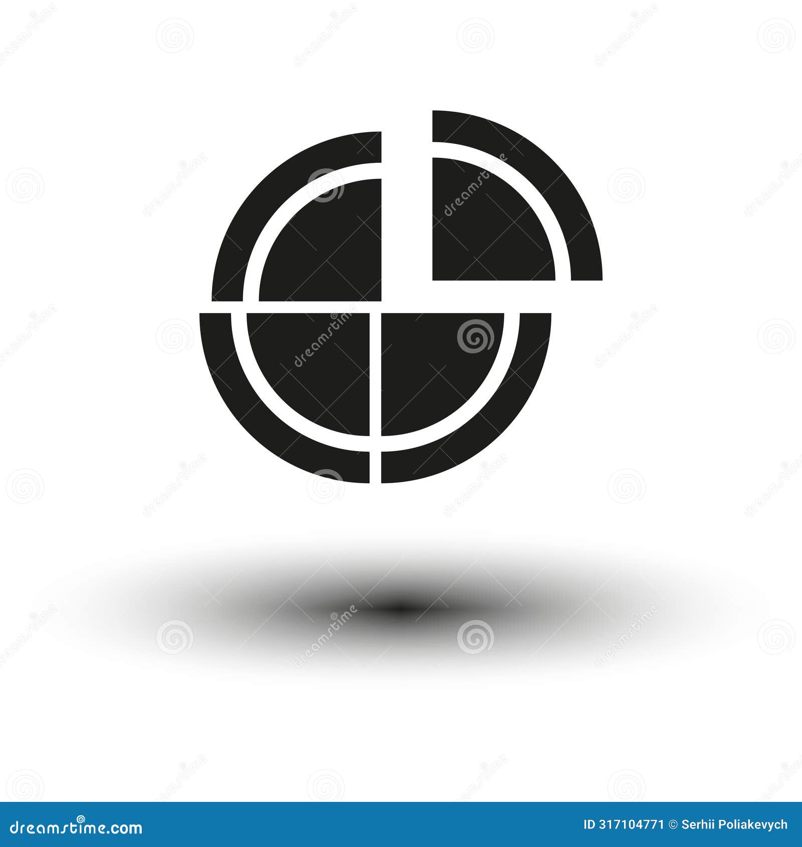 Abstract Crosshair Target Icon. Vector Precision Symbol Stock Vector ...