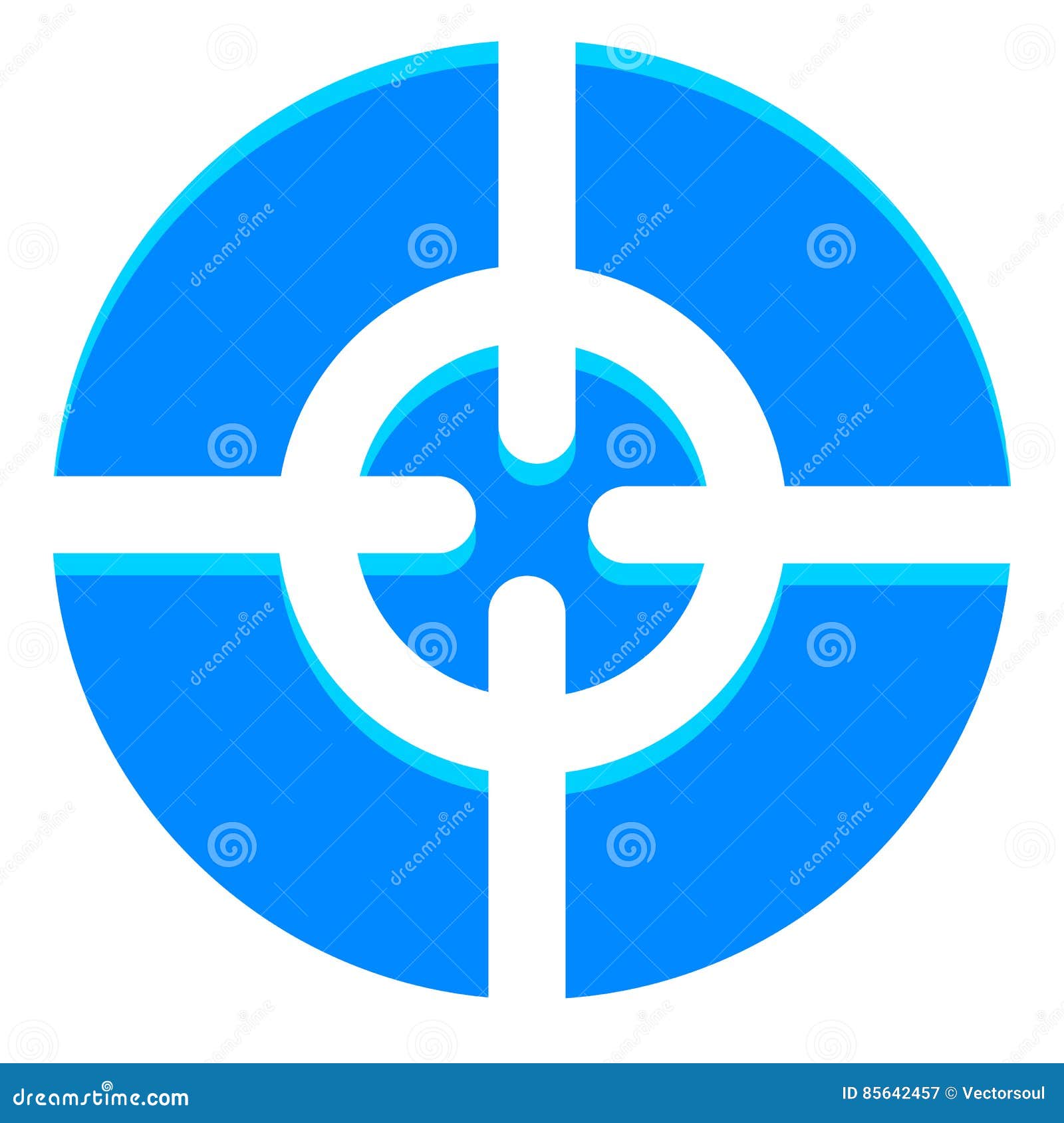 Abstract Crosshair, Target Mark Icon with Adjustable Highlight Stock ...
