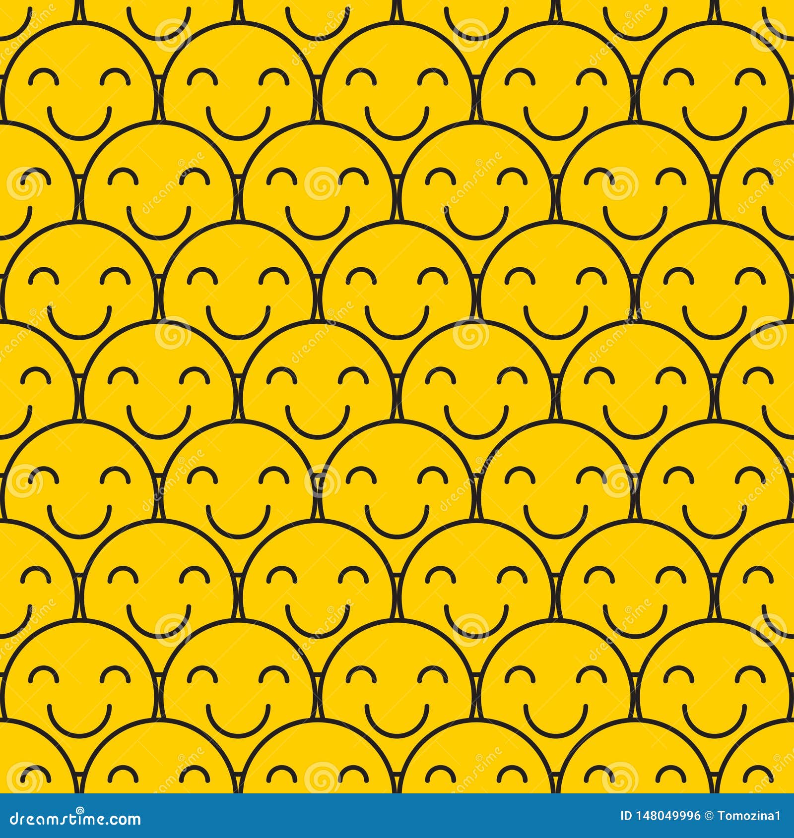Abstract Crowd Of Smiling People Vector Illustration | CartoonDealer ...