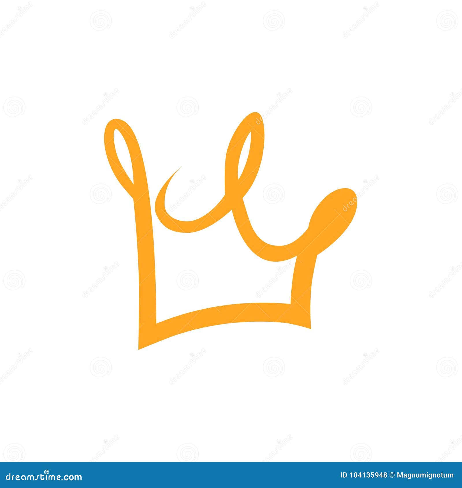 Abstract Crown Logo, Icon on White Stock Vector - Illustration of ...