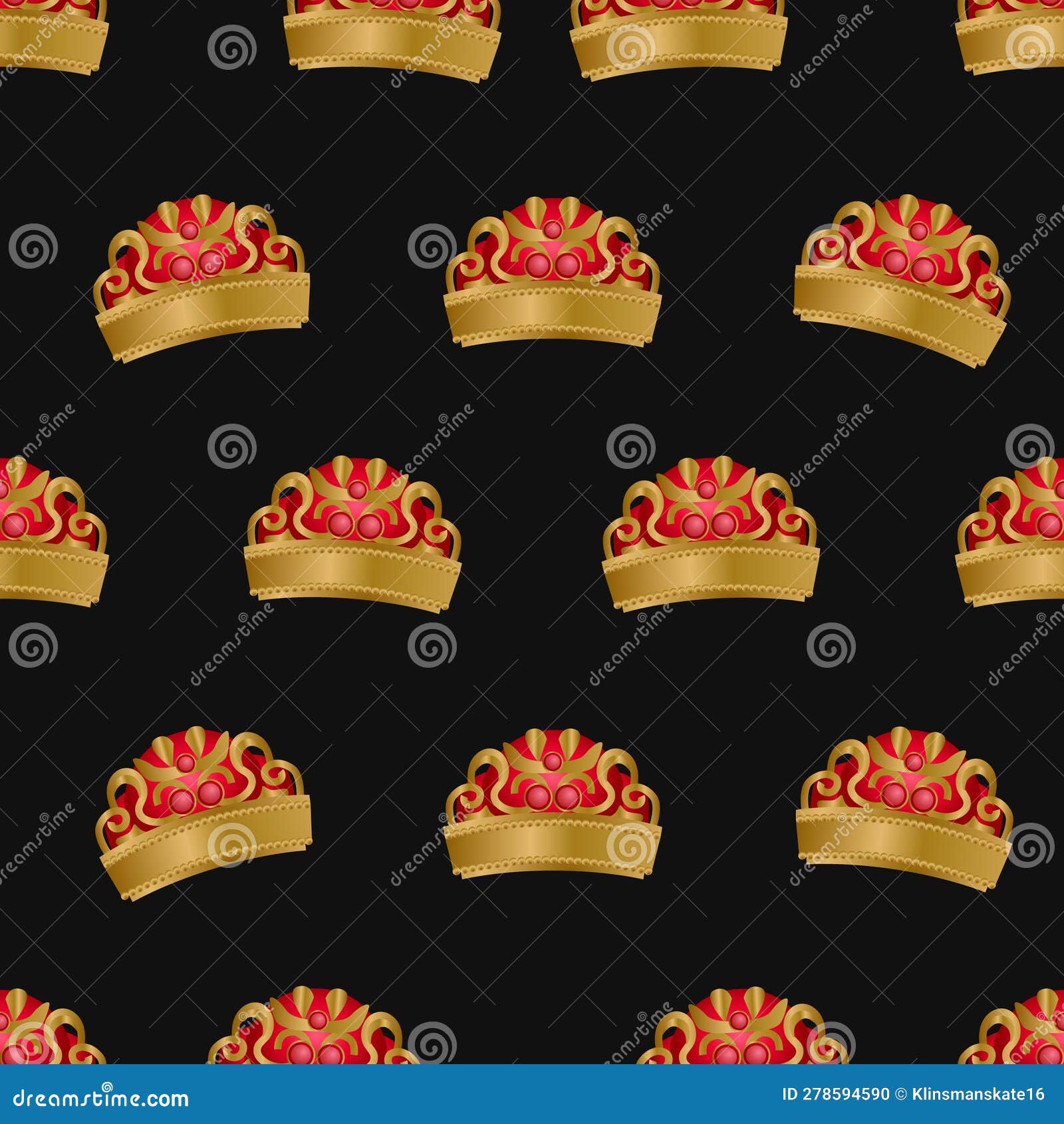 Abstract Crown Pattern Background Wallpaper Vector Illustration Stock ...