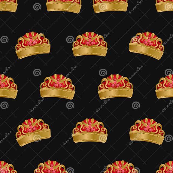 Abstract Crown Pattern Background Wallpaper Vector Illustration Stock ...