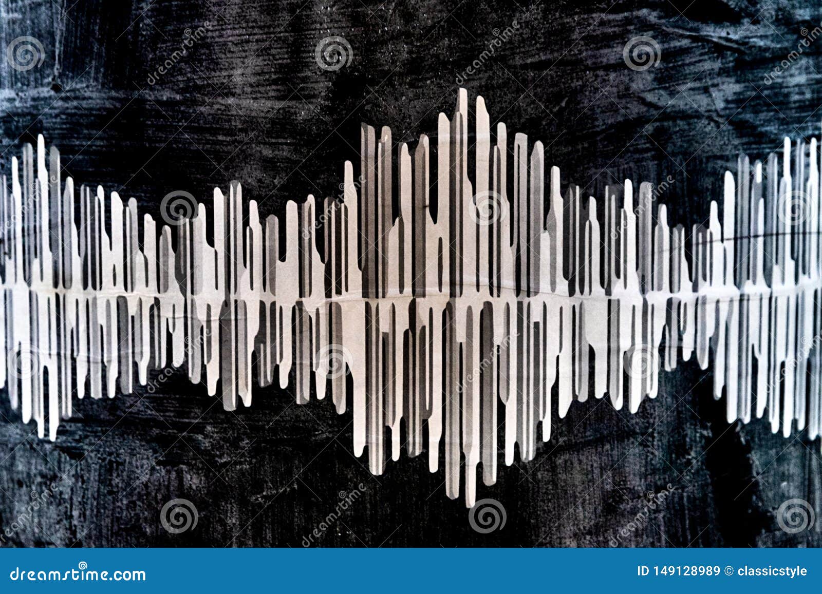 Abstract Crude Hand Drawn Analog Wave Stock Image - Image of abstract ...