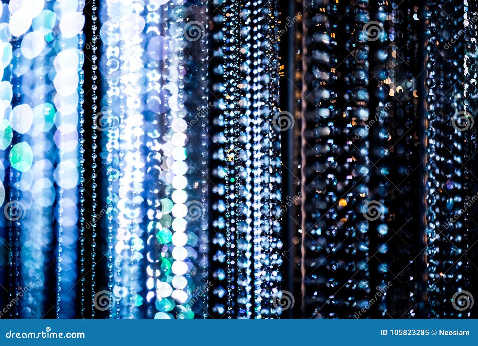 Abstract Crystal Balls Hanging on Nylon Strings Stock Image - Image of ...