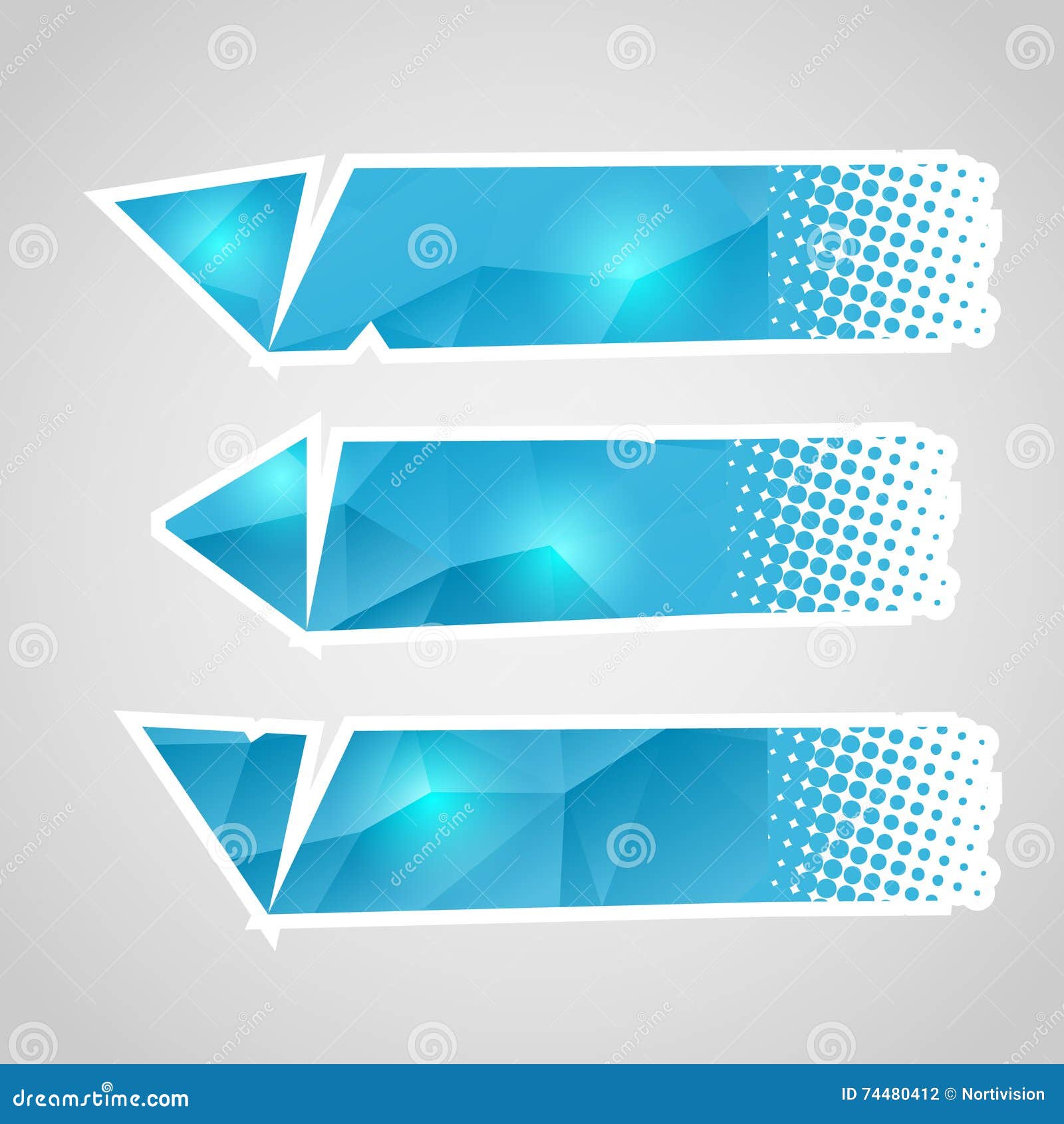 Abstract crystal banners stock vector. Illustration of crystal - 74480412