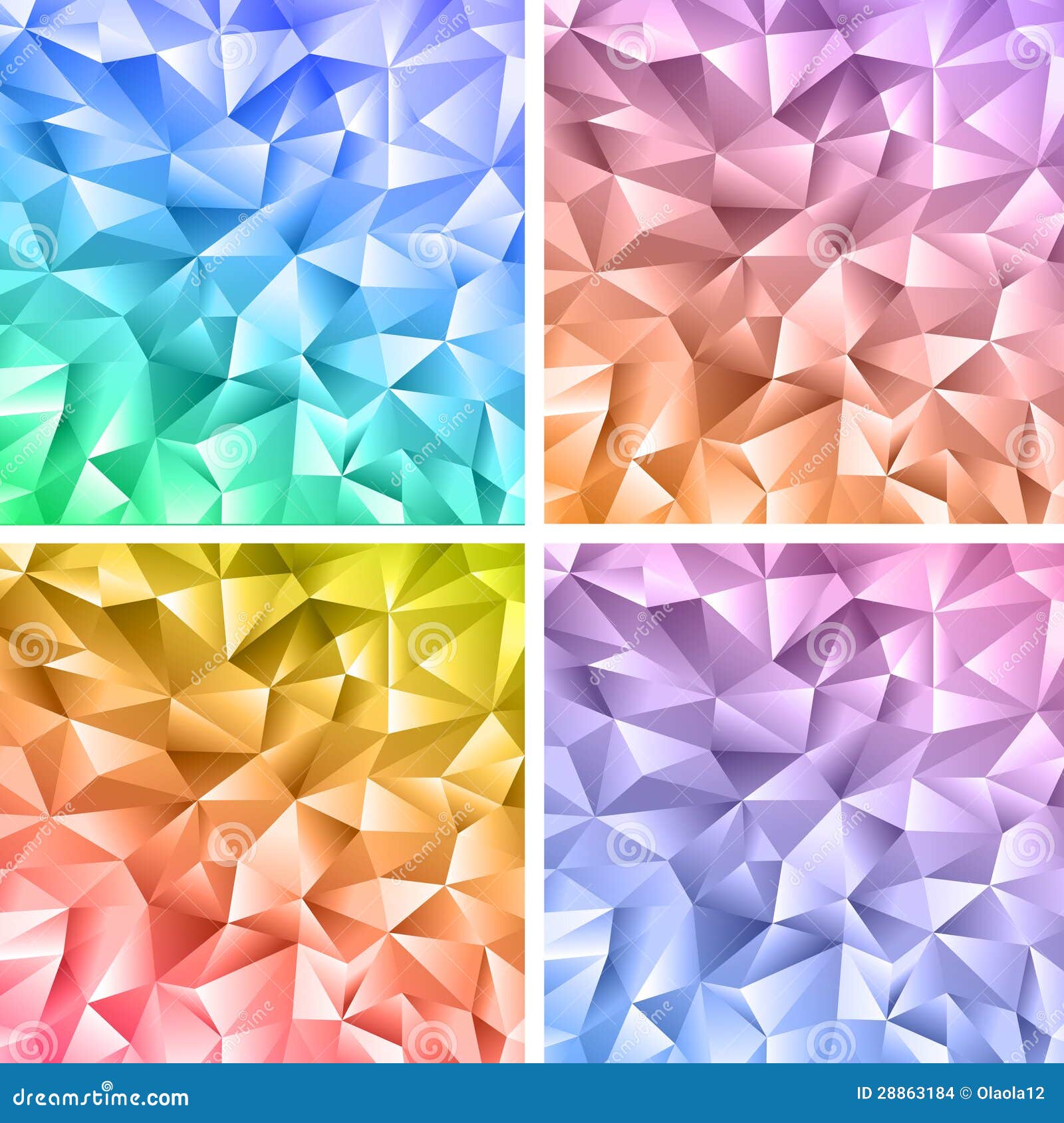 Abstract Crystal Colorfull Backgrounds Stock Vector - Illustration of ...