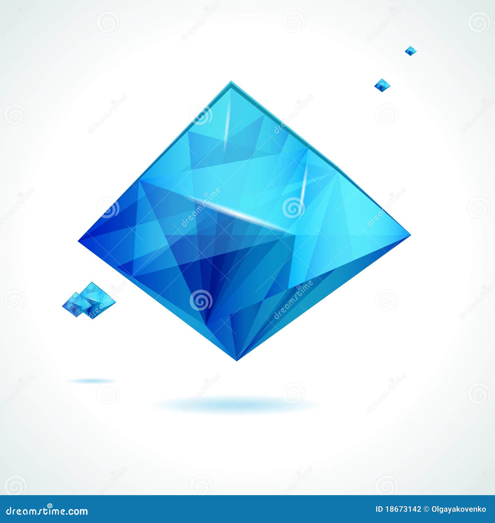 Abstract crystal design. stock vector. Illustration of element - 18673142
