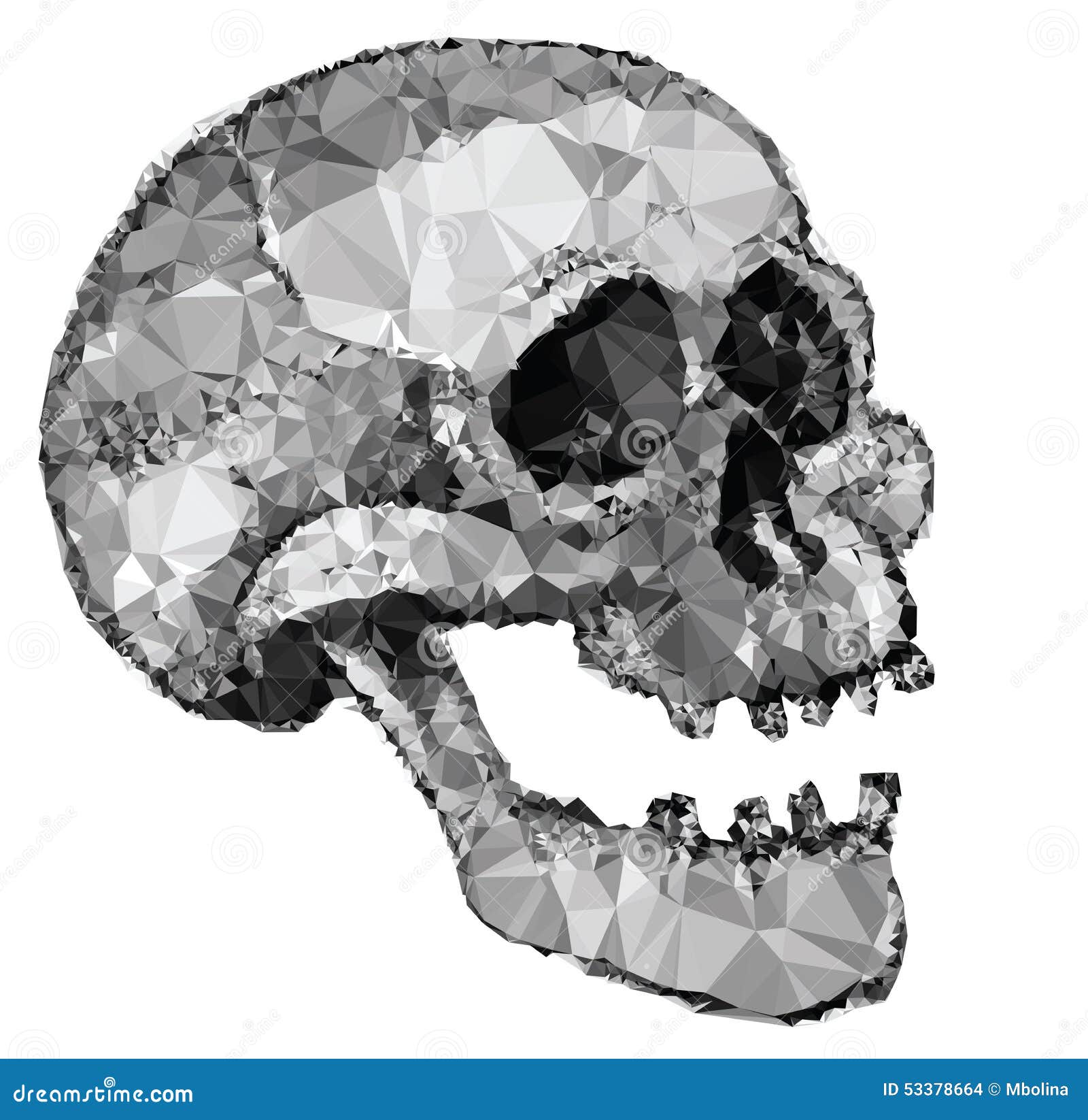 Triangle Skull Danger Sign Vector Illustration | CartoonDealer.com ...