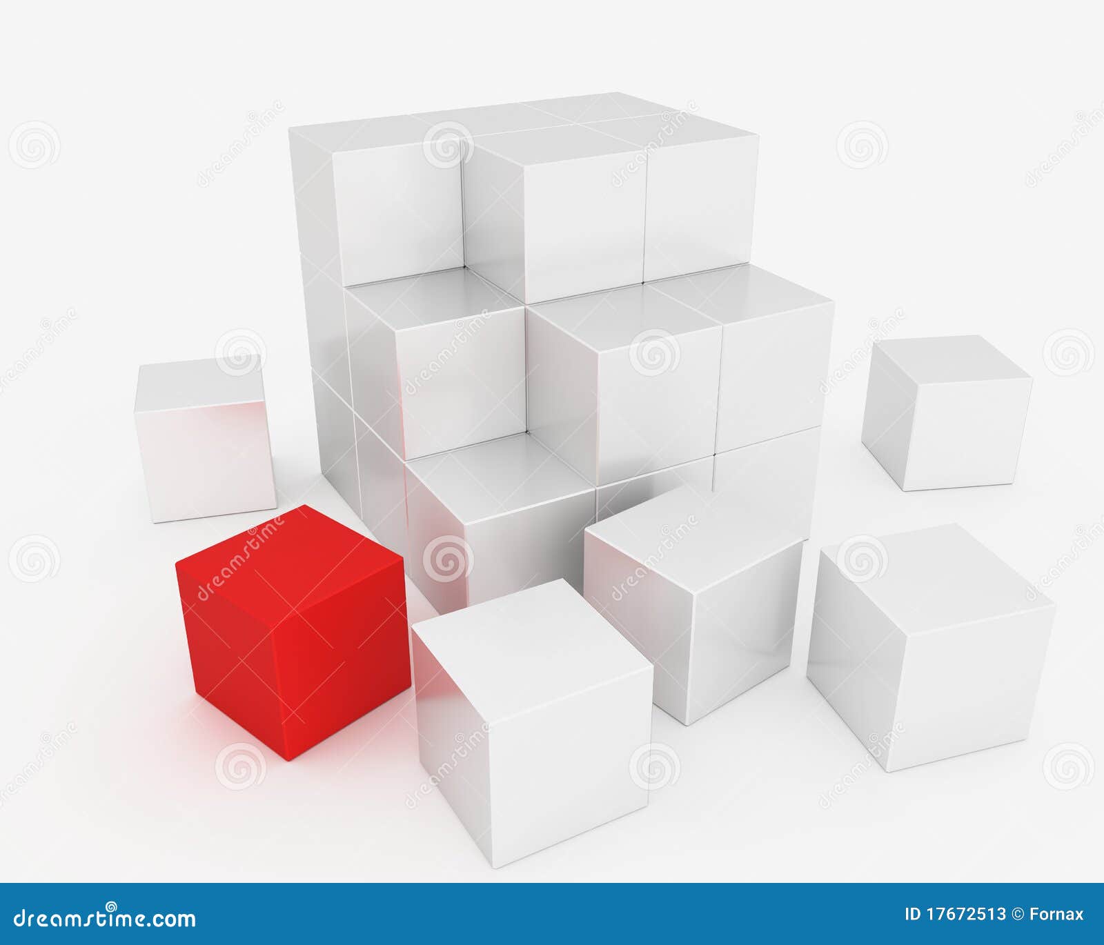 Abstract cube stock illustration. Illustration of form - 17672513