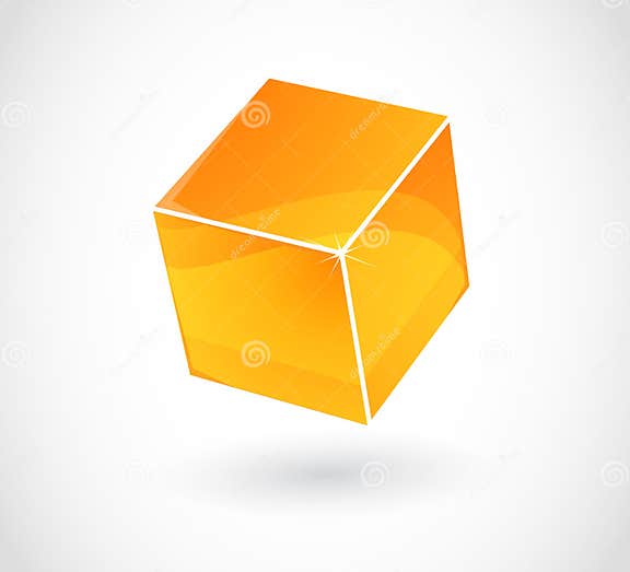 Abstract cube stock vector. Illustration of graphics - 21039616