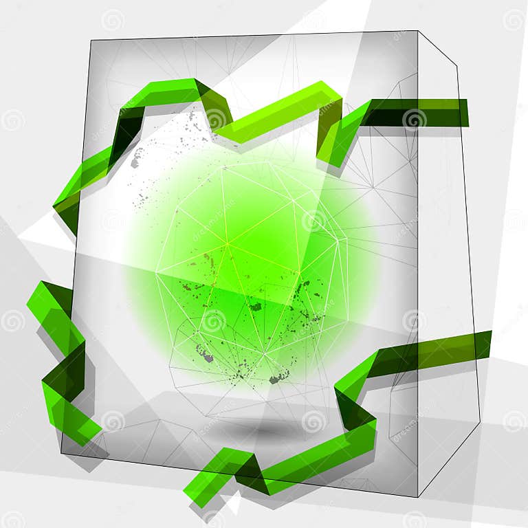 Abstract cube background stock vector. Illustration of colors - 84039359