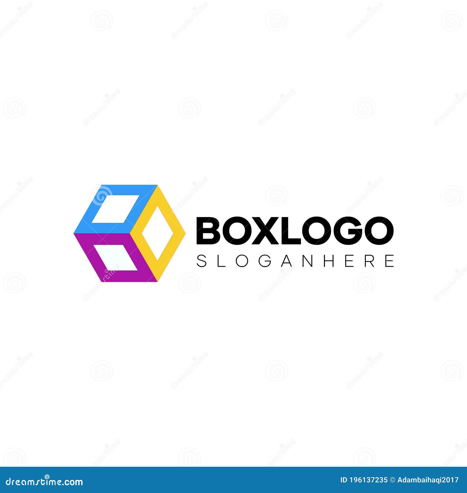 Abstract Cube Box Logo. Logo with a Box or Cube Shape. Vector Stock ...