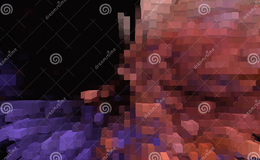 Abstract Cube 3d Extrude Background, Graphic Shape Stock Illustration ...