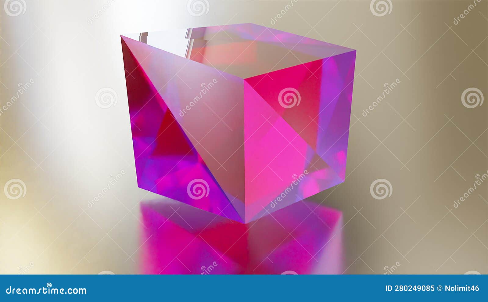 Abstract cube deformed stock video. Video of generated - 280249085