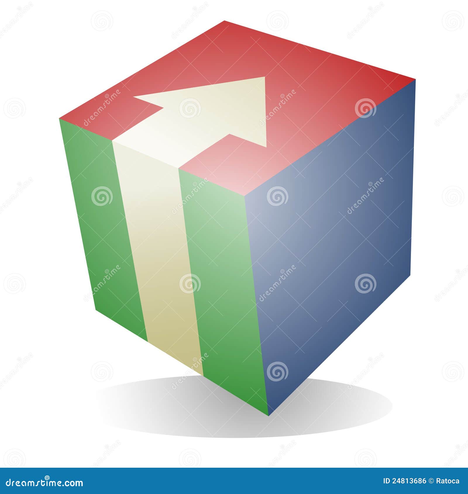 Abstract cube design stock vector. Illustration of packaging - 24813686