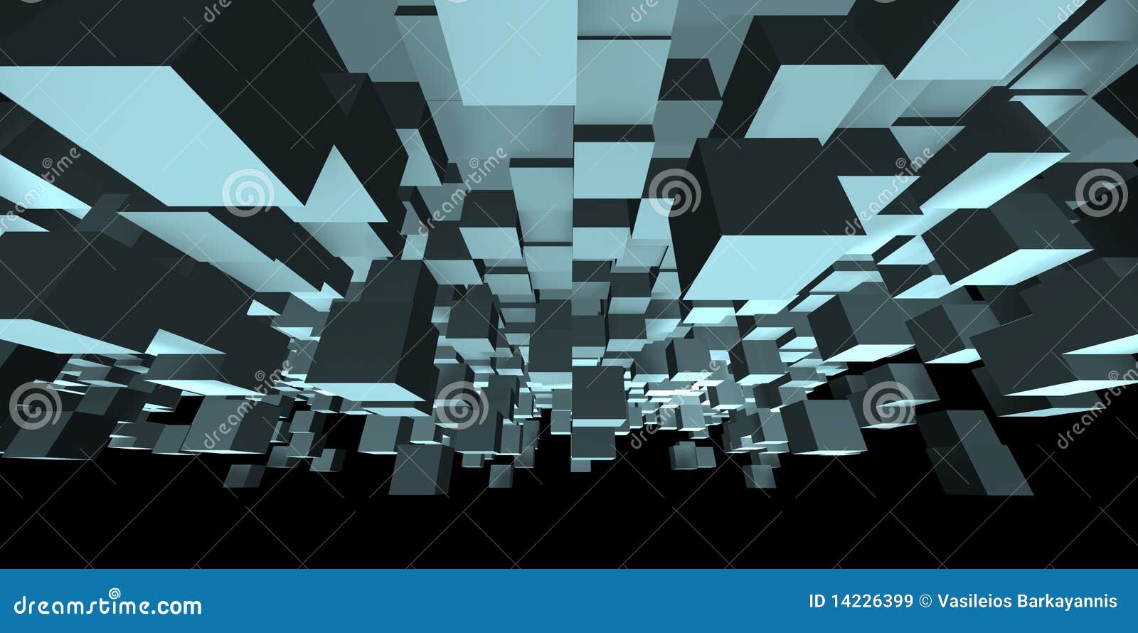 An Abstract Cube Design - a 3d Image Stock Illustration - Illustration ...
