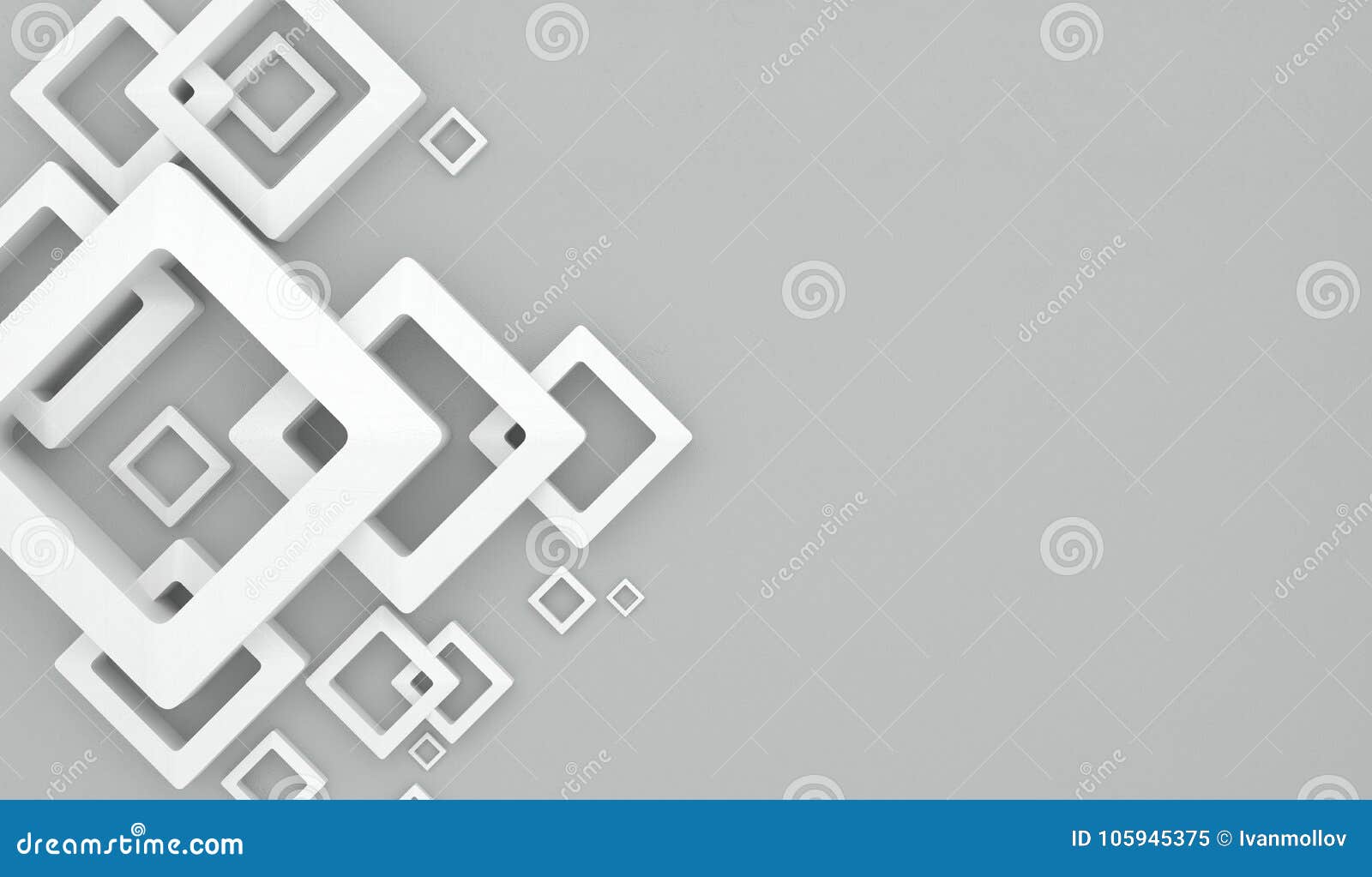 Abstract Cube Frames Top View Stock Illustration - Illustration of cube ...