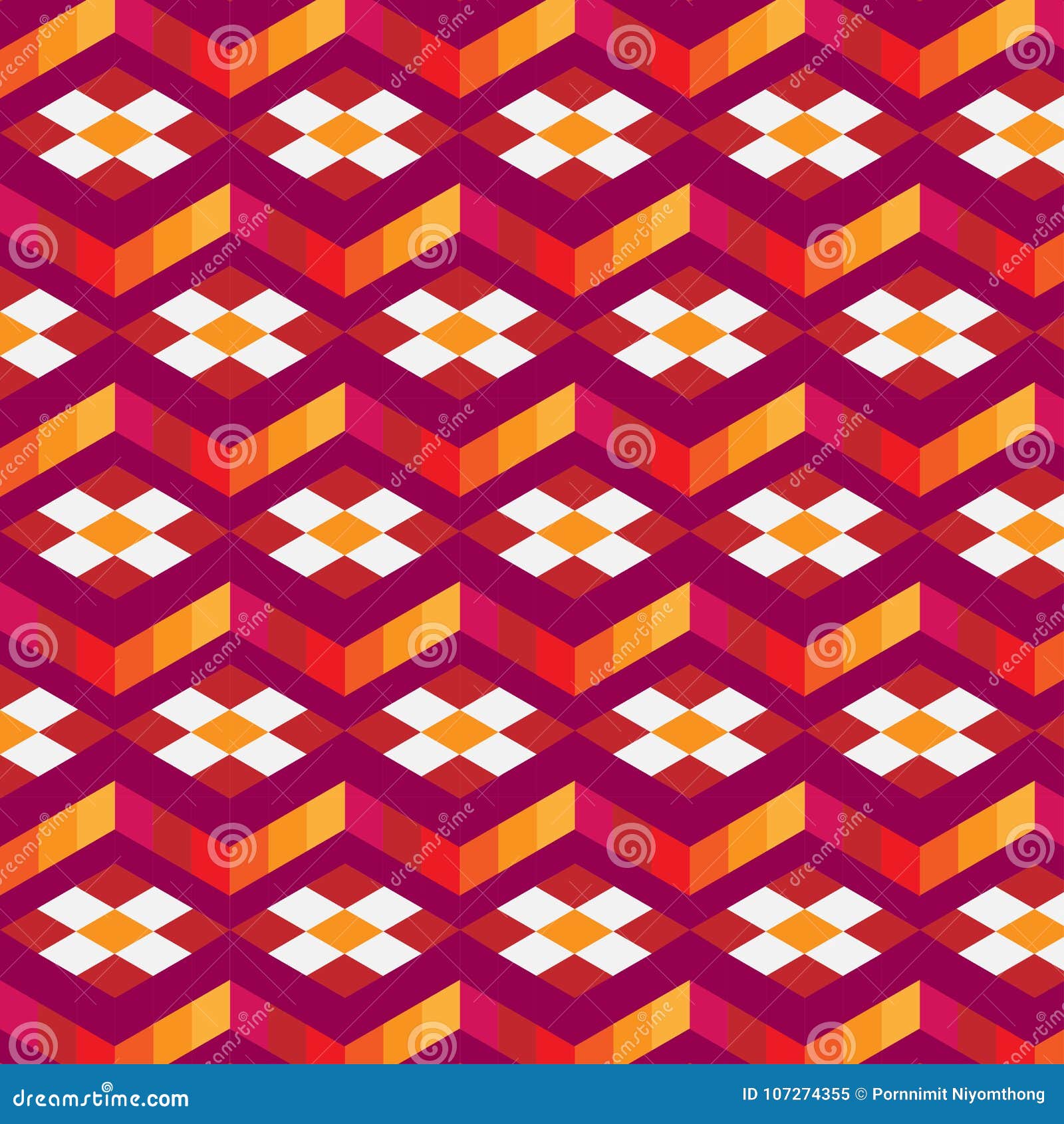 Abstract Cube Pattern. Colorful Design, Geometric 3d Vector Wallpaper ...